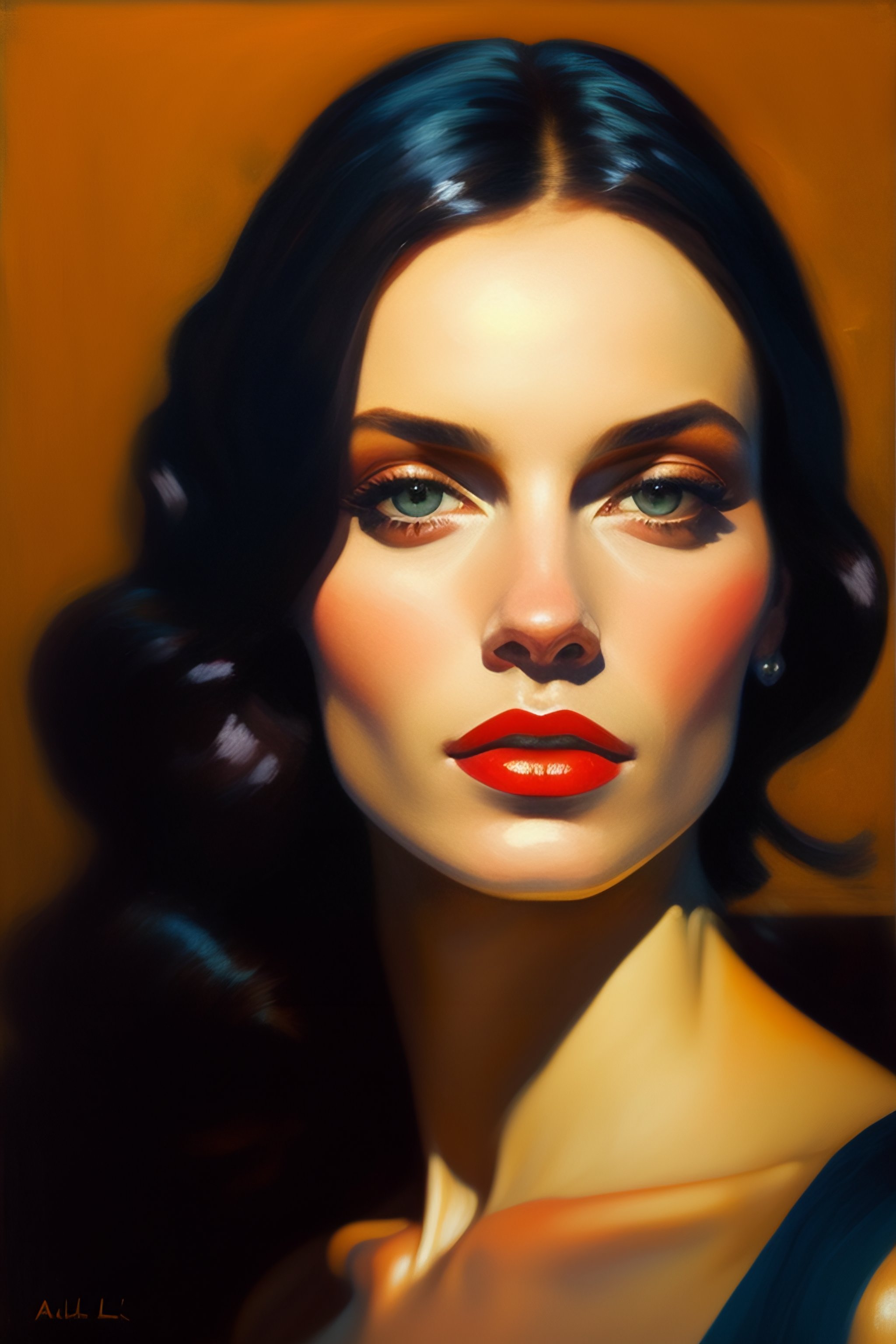 Lexica - A portrait of ABBA by Malcolm T. Liepke, oil paint ...