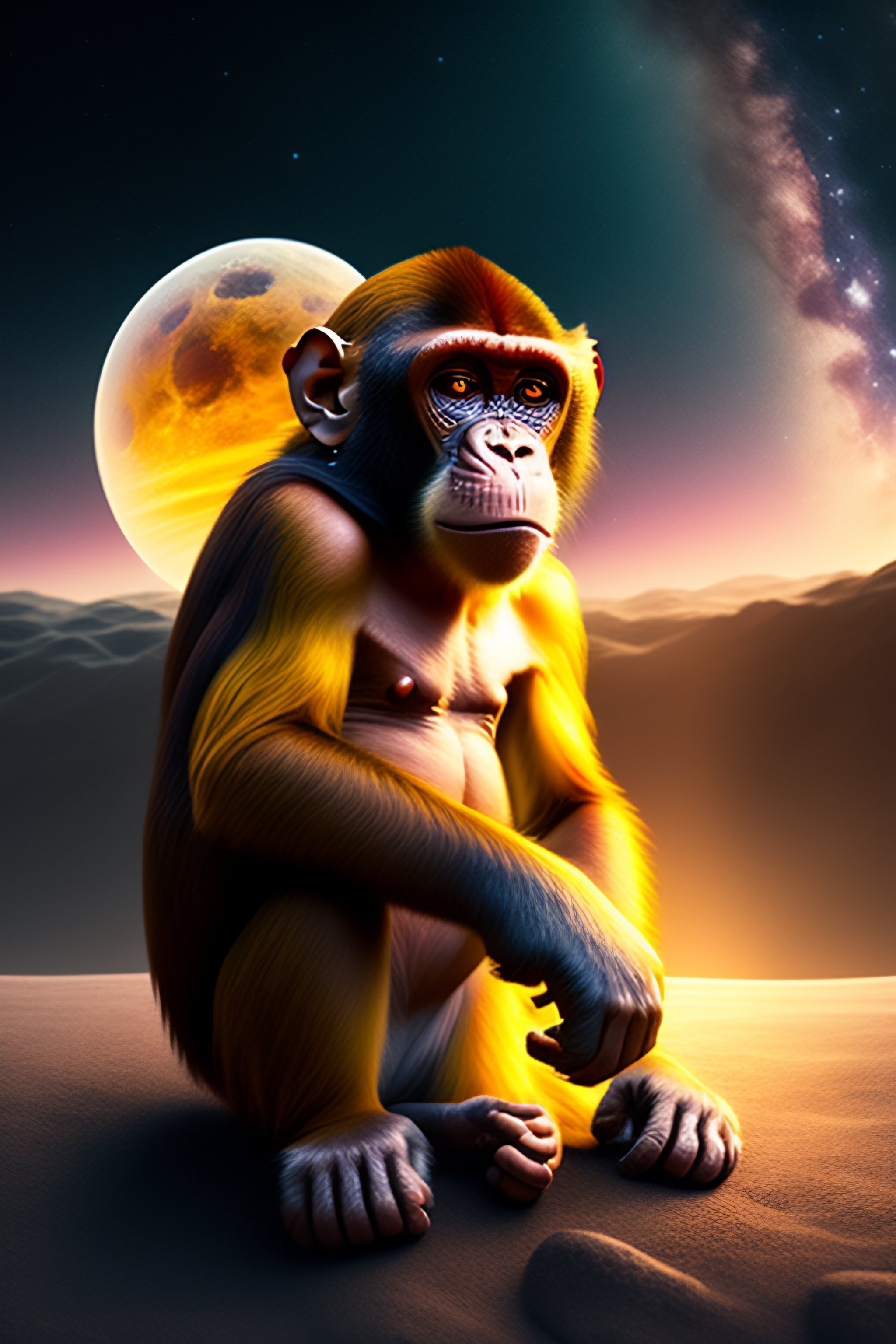 Lexica - A monkey in the space