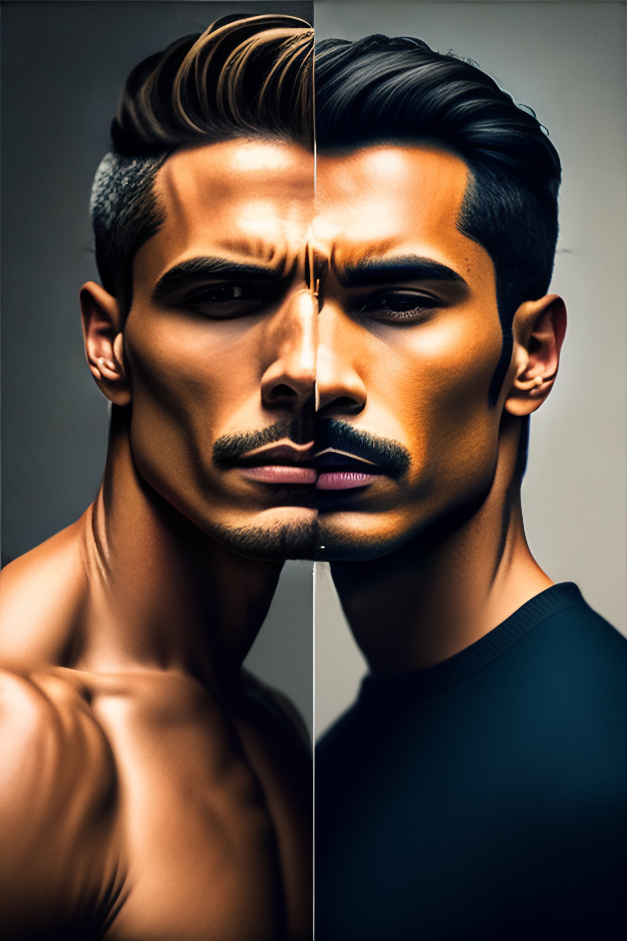 Lexica - Man with 2 heads on 1 body