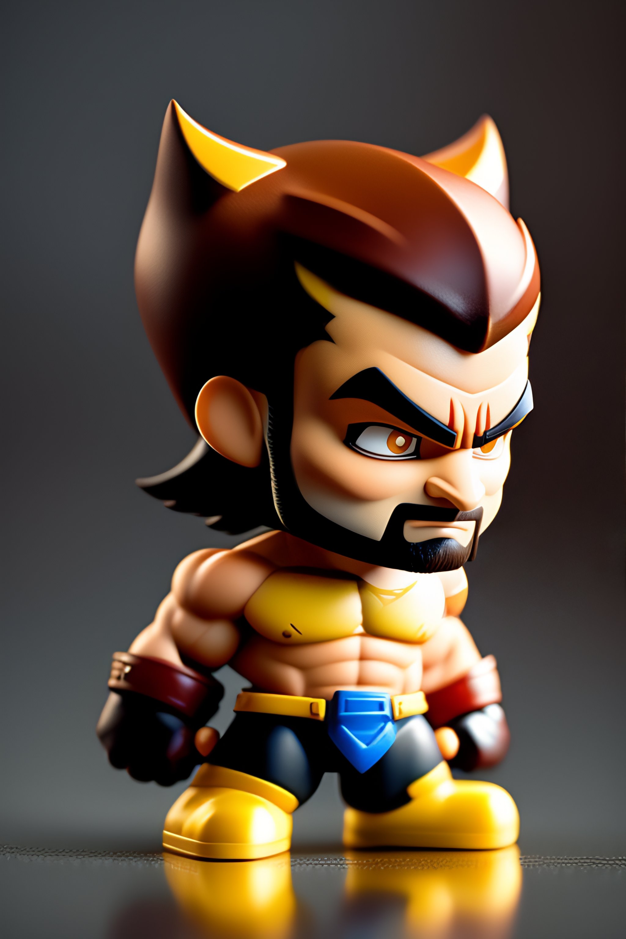 Lexica - Wolverine Side view, pixar aladdin as nendoroid, 8 k hd dof ...