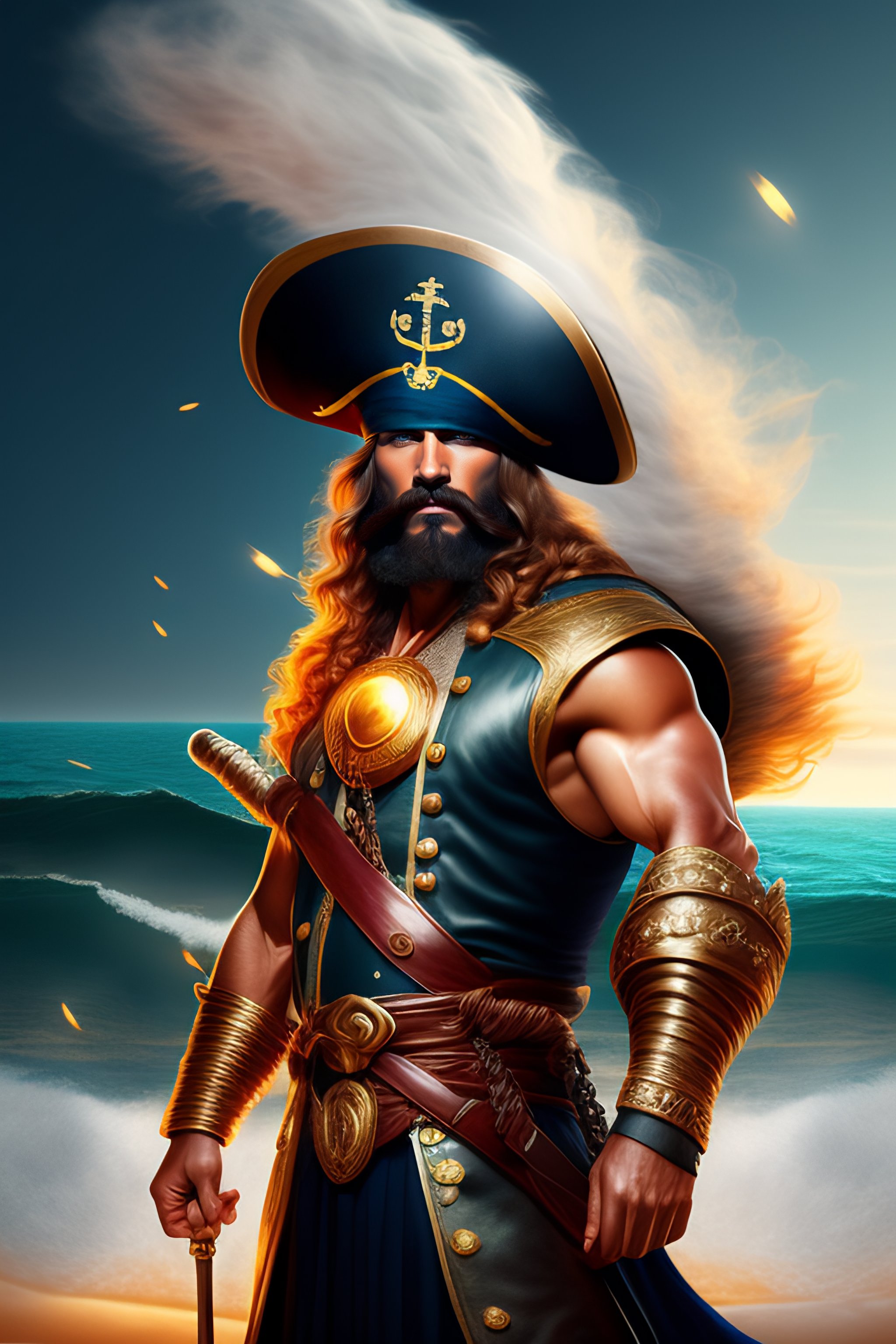 Lexica - Hephaistos, The Greek gods, Portrait, Pirate, Pirate hat ...