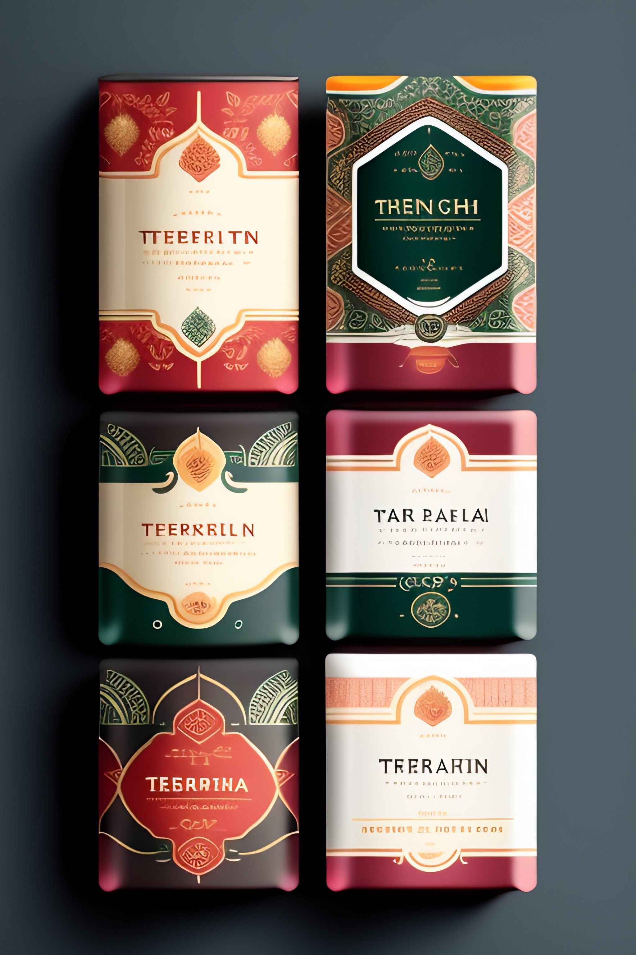 Lexica - Tea package designs