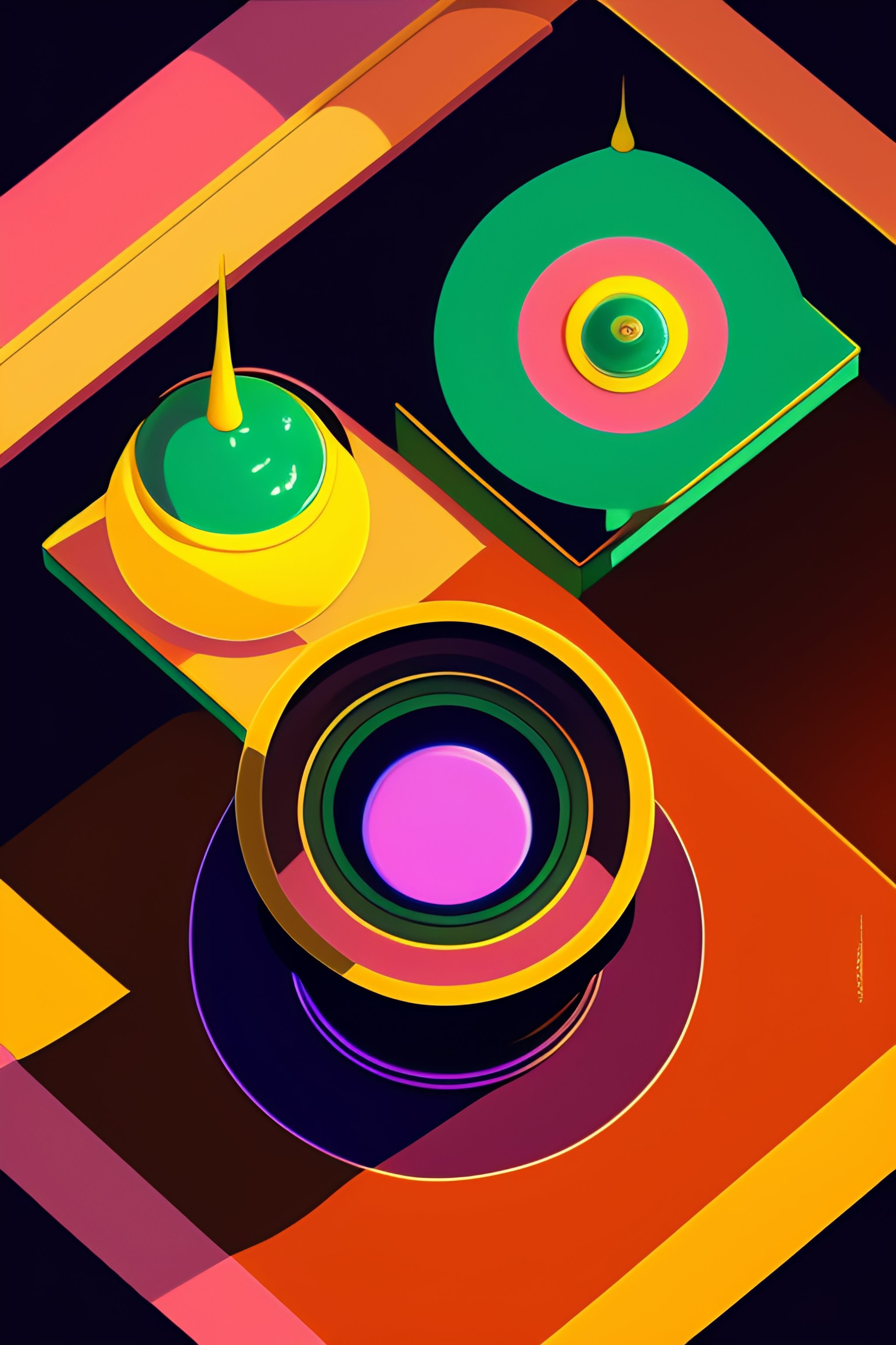 Lexica - Alien teaparty in the style of studio gibli and Melvyn Grant ...