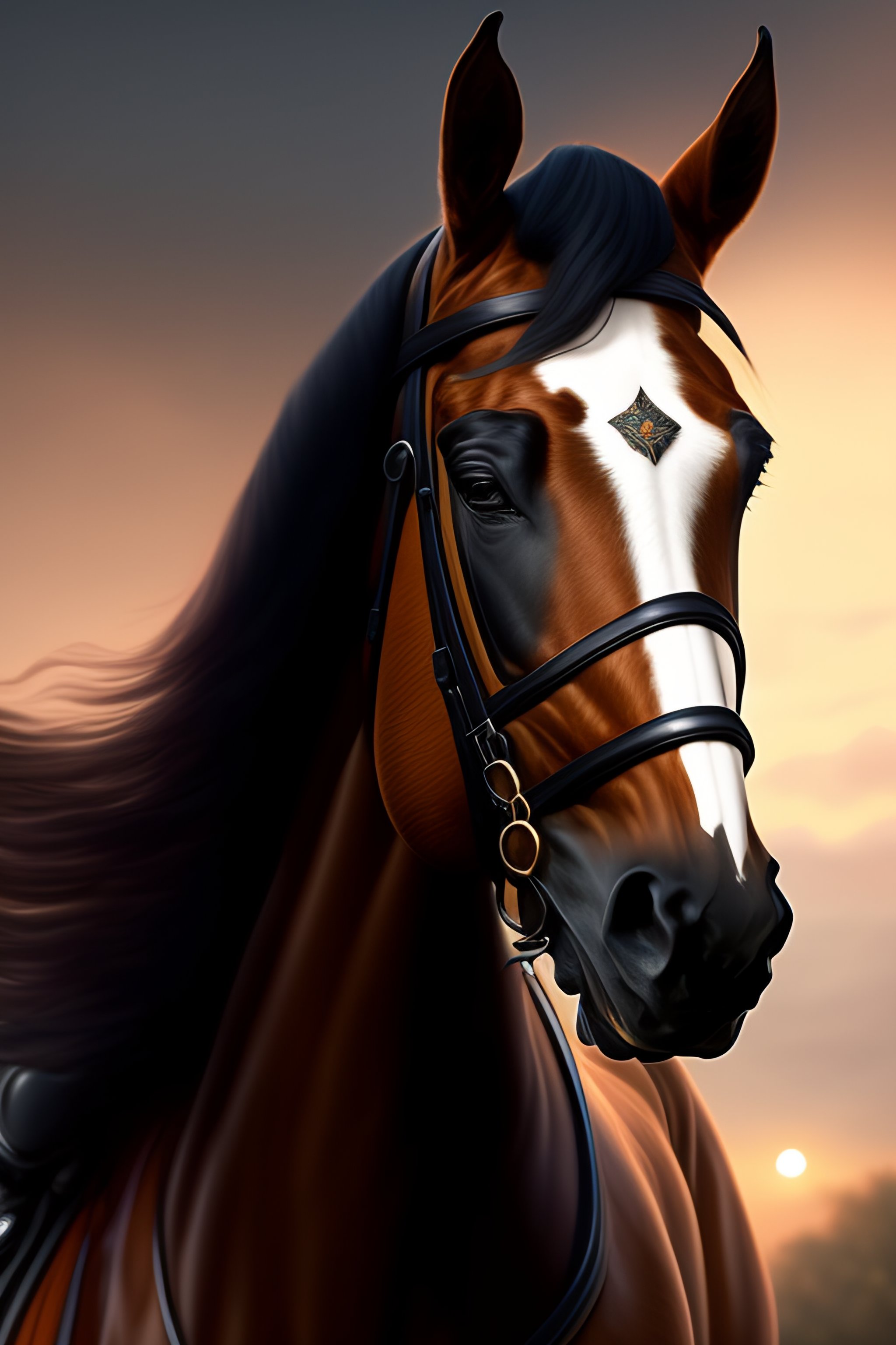 Lexica - Portrait of a prince boy riding on his horse stalion horse, 6 ...