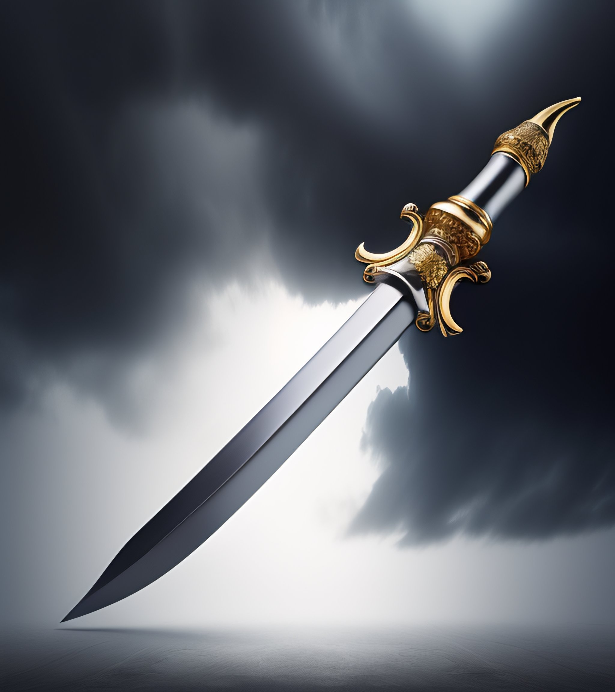 Lexica - Dark long Sword , realistic photo , showing all the sword ...