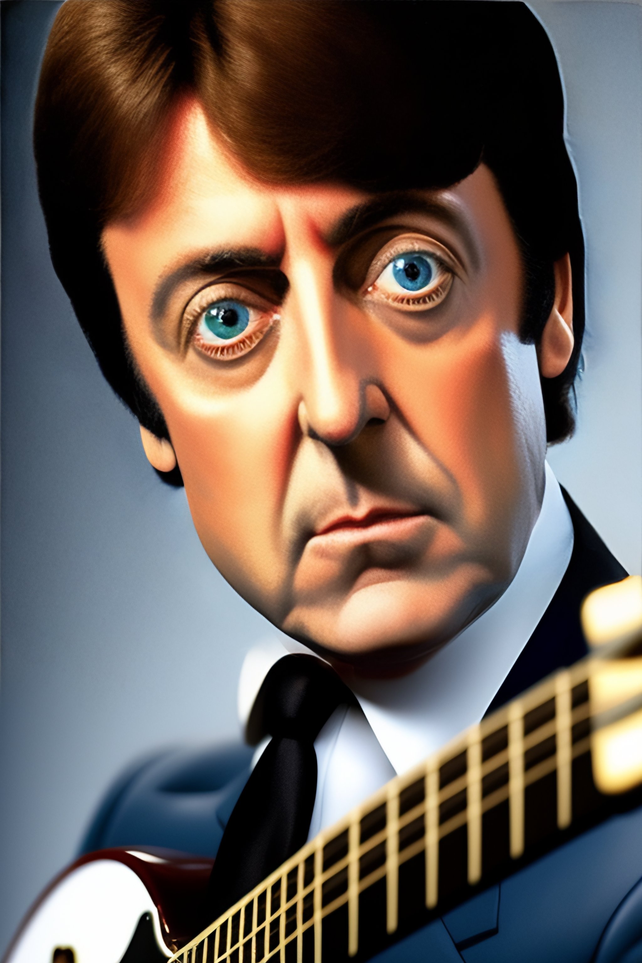 Lexica - Paul McCartney as a muppet, playing bass