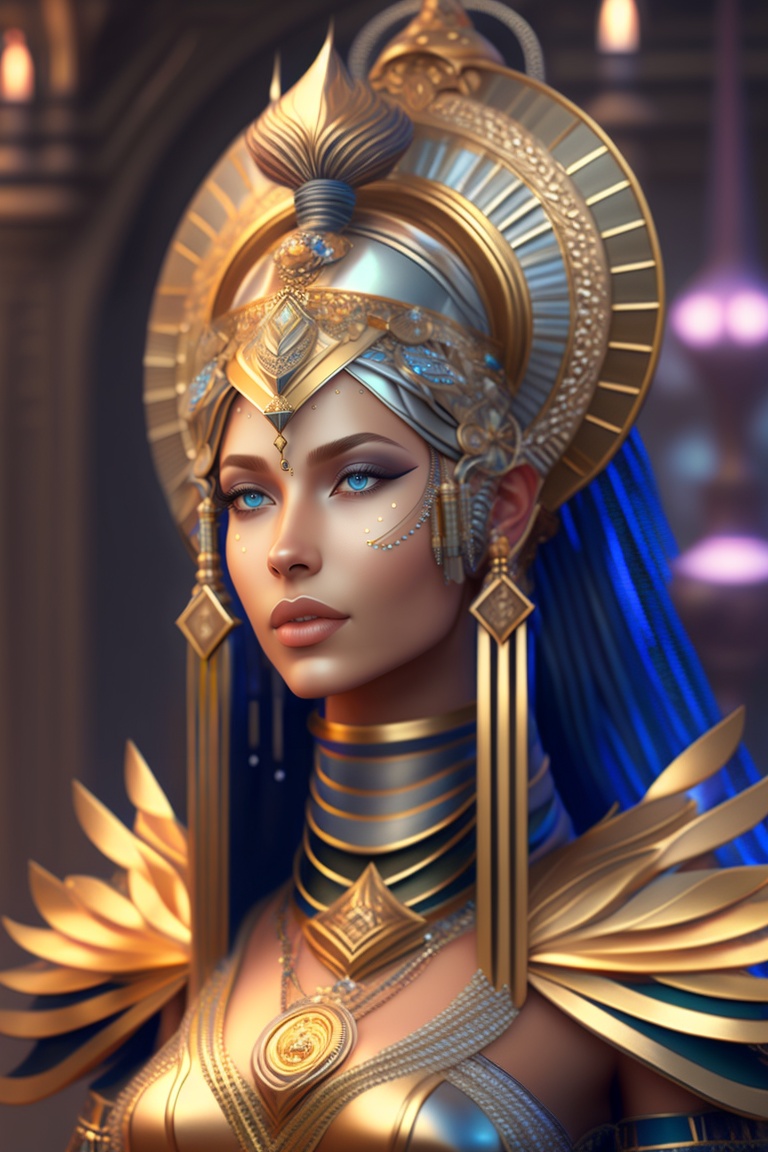 Lexica - Queen isis, photorealistic beautiful egyptian woman, light ...