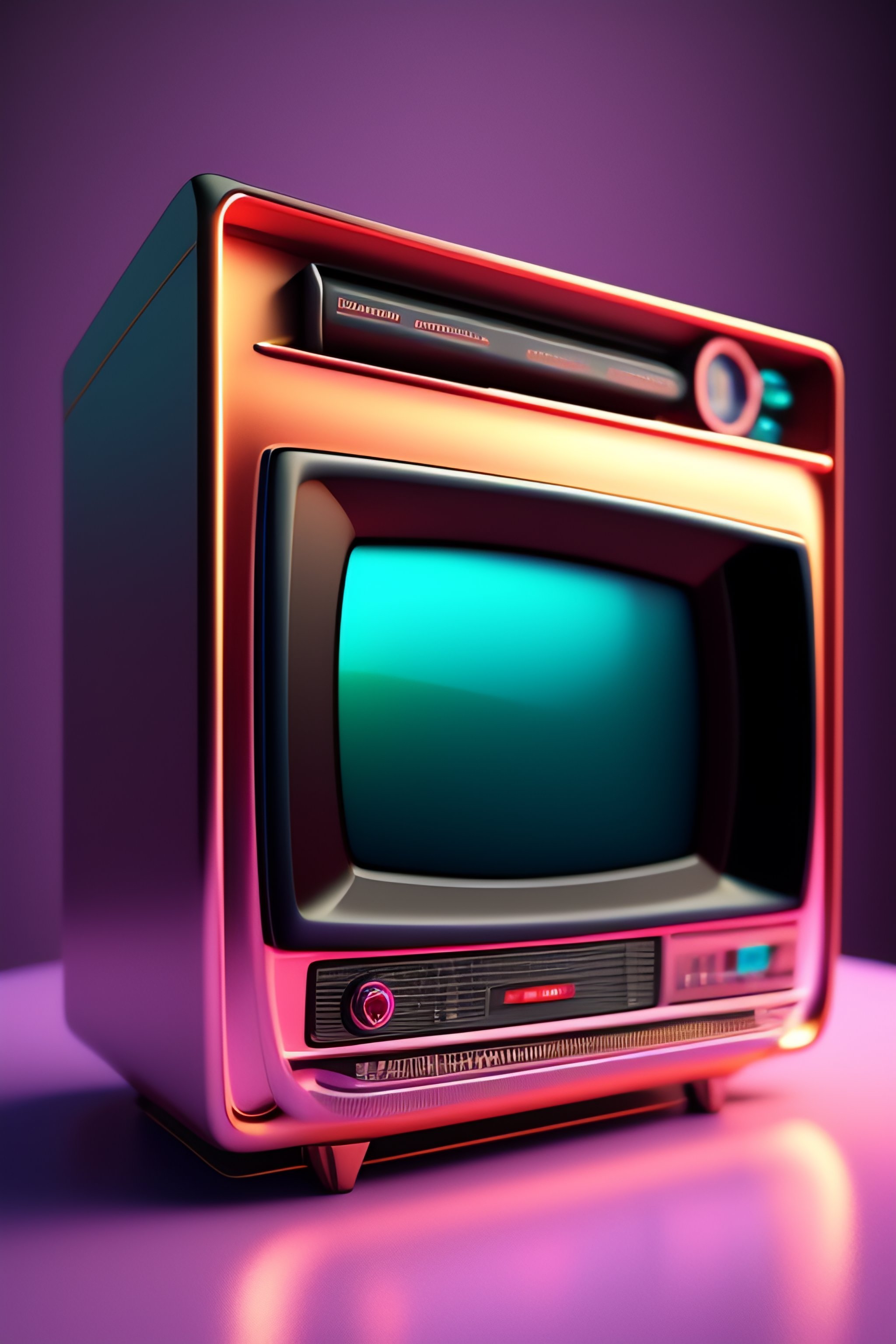 Lexica - Vintage tv, 1990s, c4d render, vaporwave, product photography ...