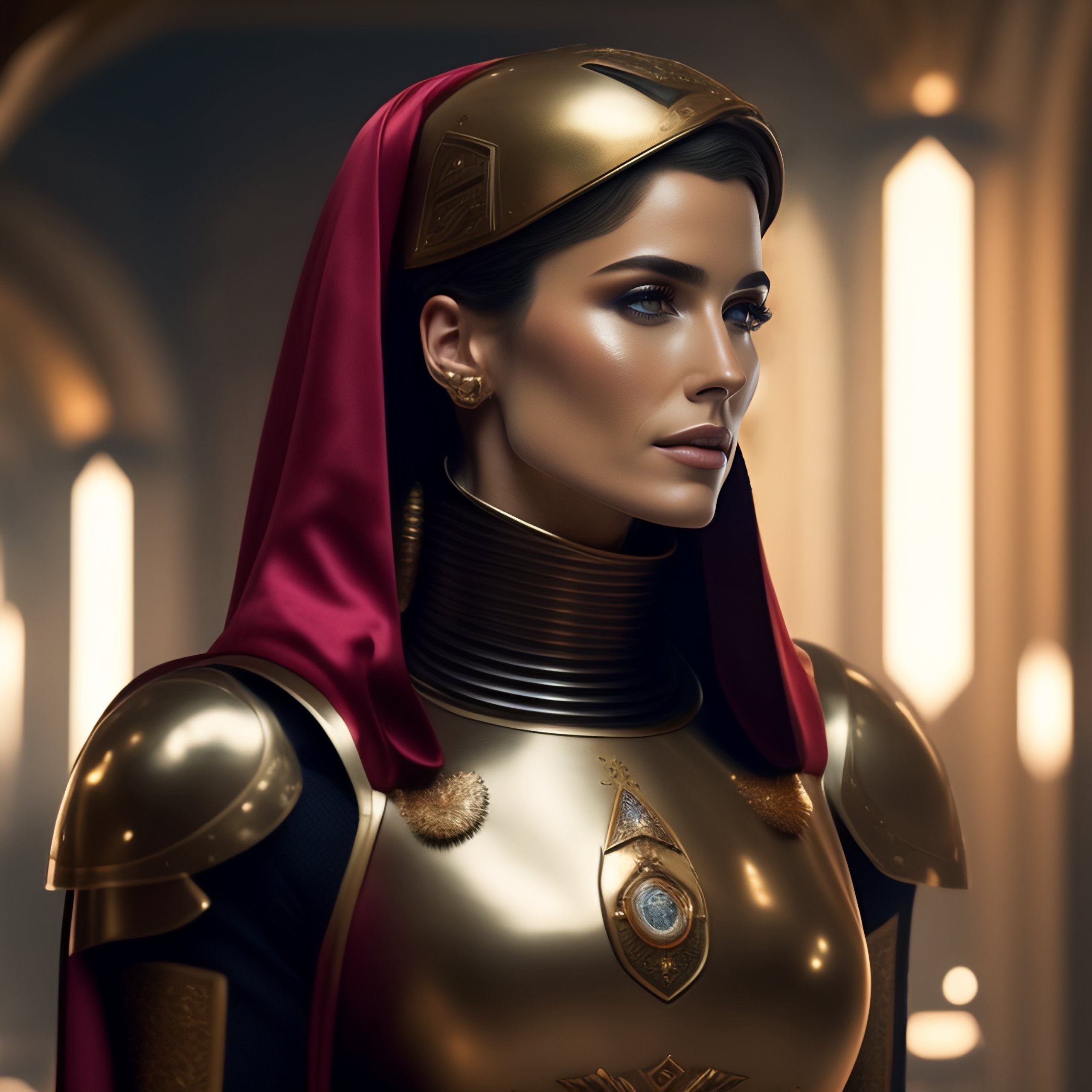 Lexica - A robot IA intelligence, ex machina, dressed like a medieval wizard, movie like style