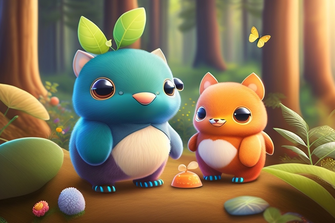 Lexica - 'The Friendly Forest Friends!' These adorable and magical ...