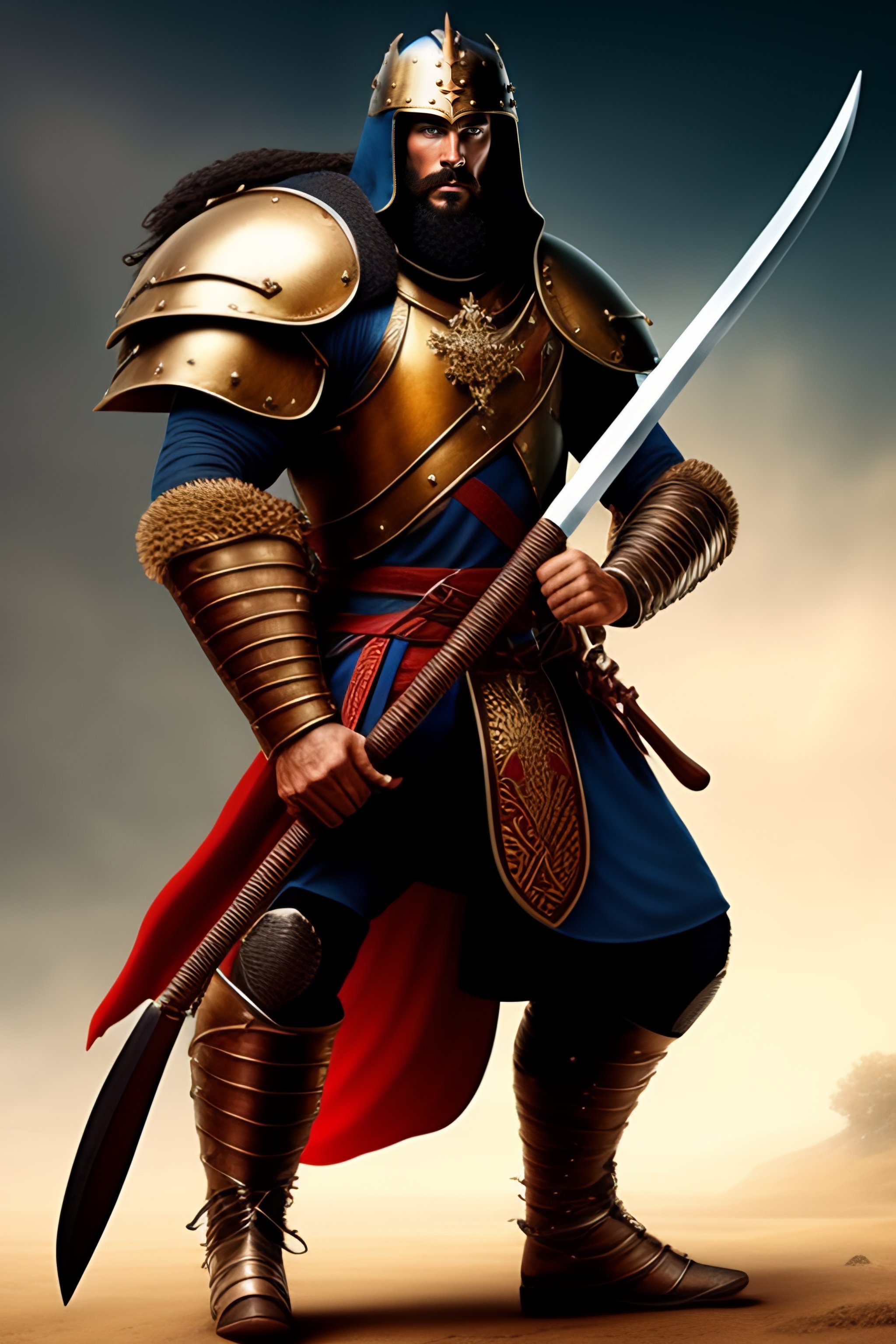 Lexica - Medieval warrior with a large two-handed axe.