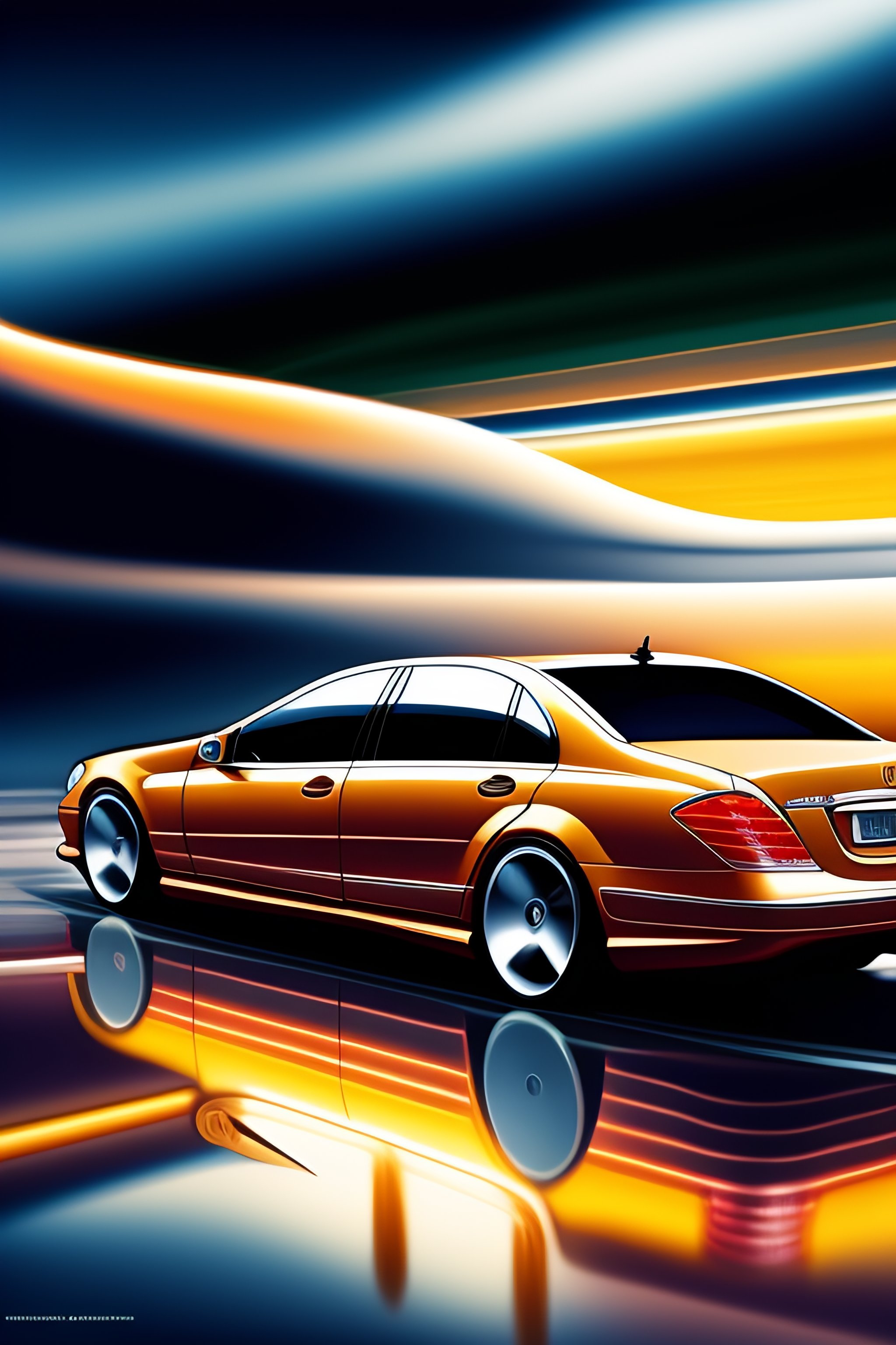 Lexica - 2005 mercedes benz s class comic book style