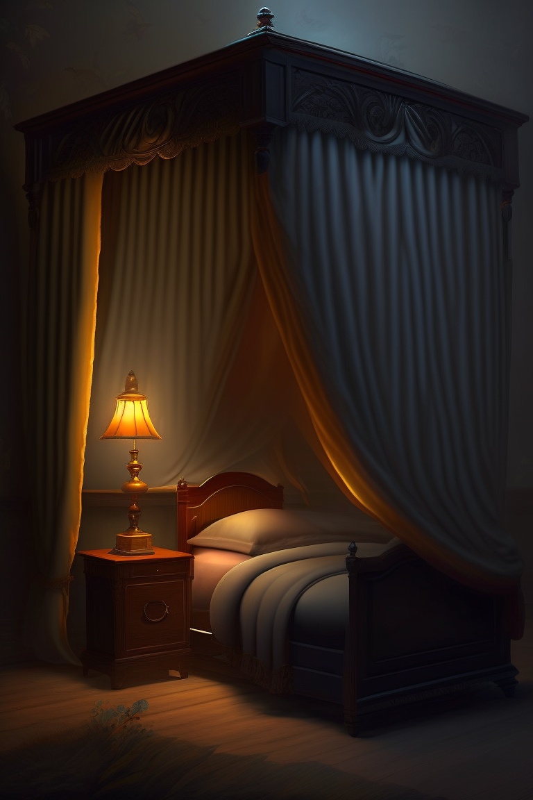 Lexica - Step into the room cloaked in darkness, where an adult's ...