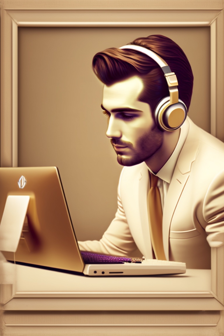 Lexica - White caucasian romanian male computer programmer with ...