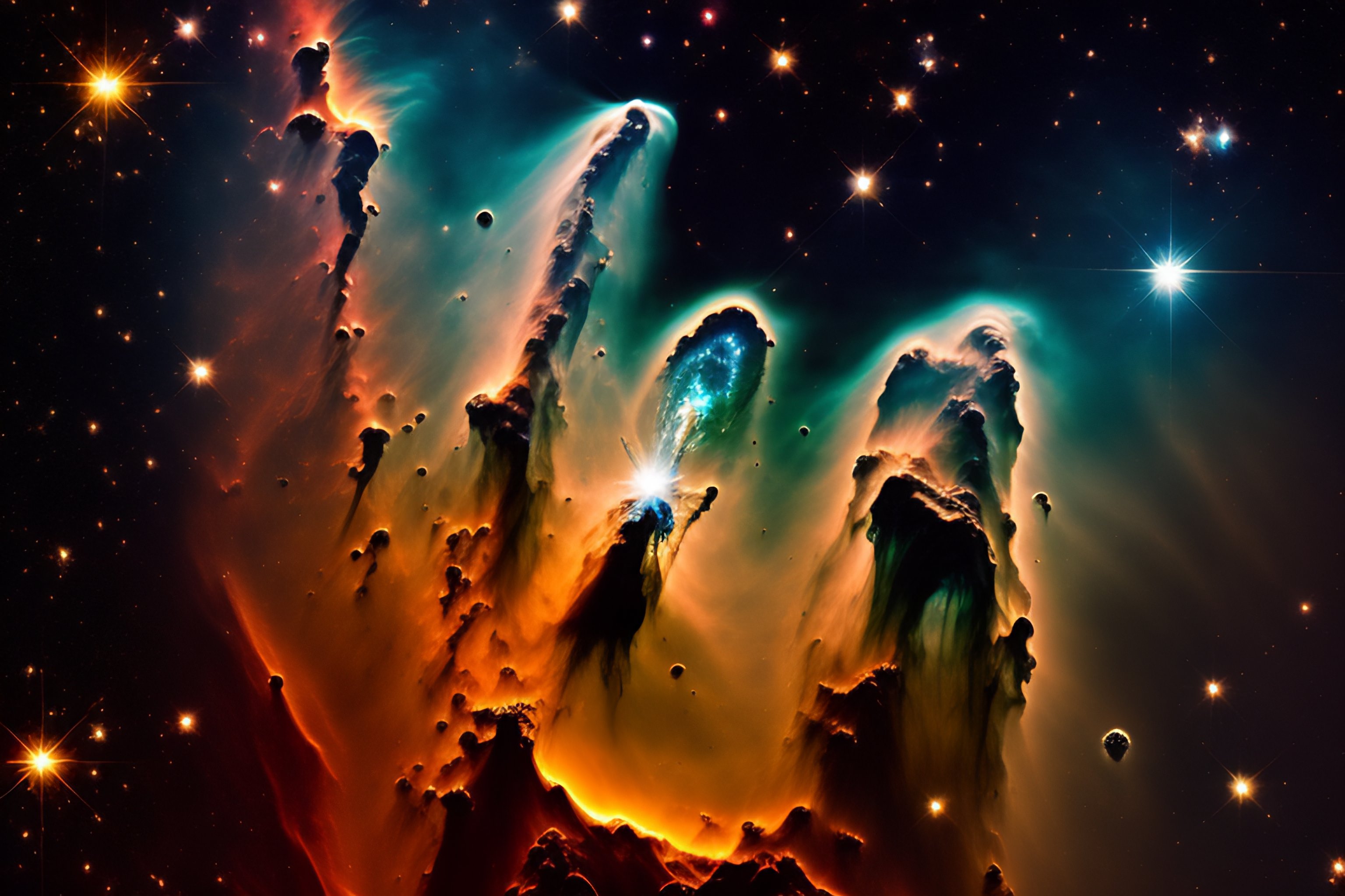 Lexica - Hubble stars , pillars of creation