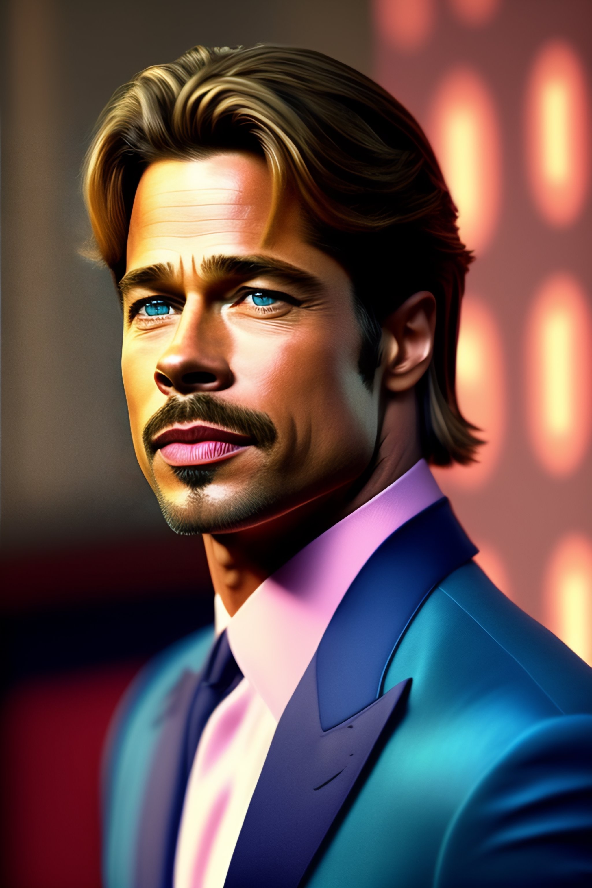 Lexica - Retrato do Brad Pitt como super mario, live action adaptation ...