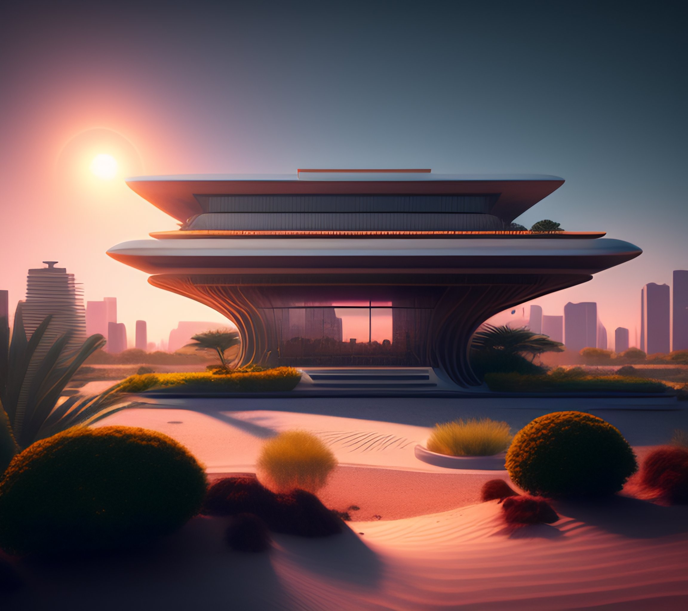 Lexica - A cinematic composition depicting : we're overlooking a ...