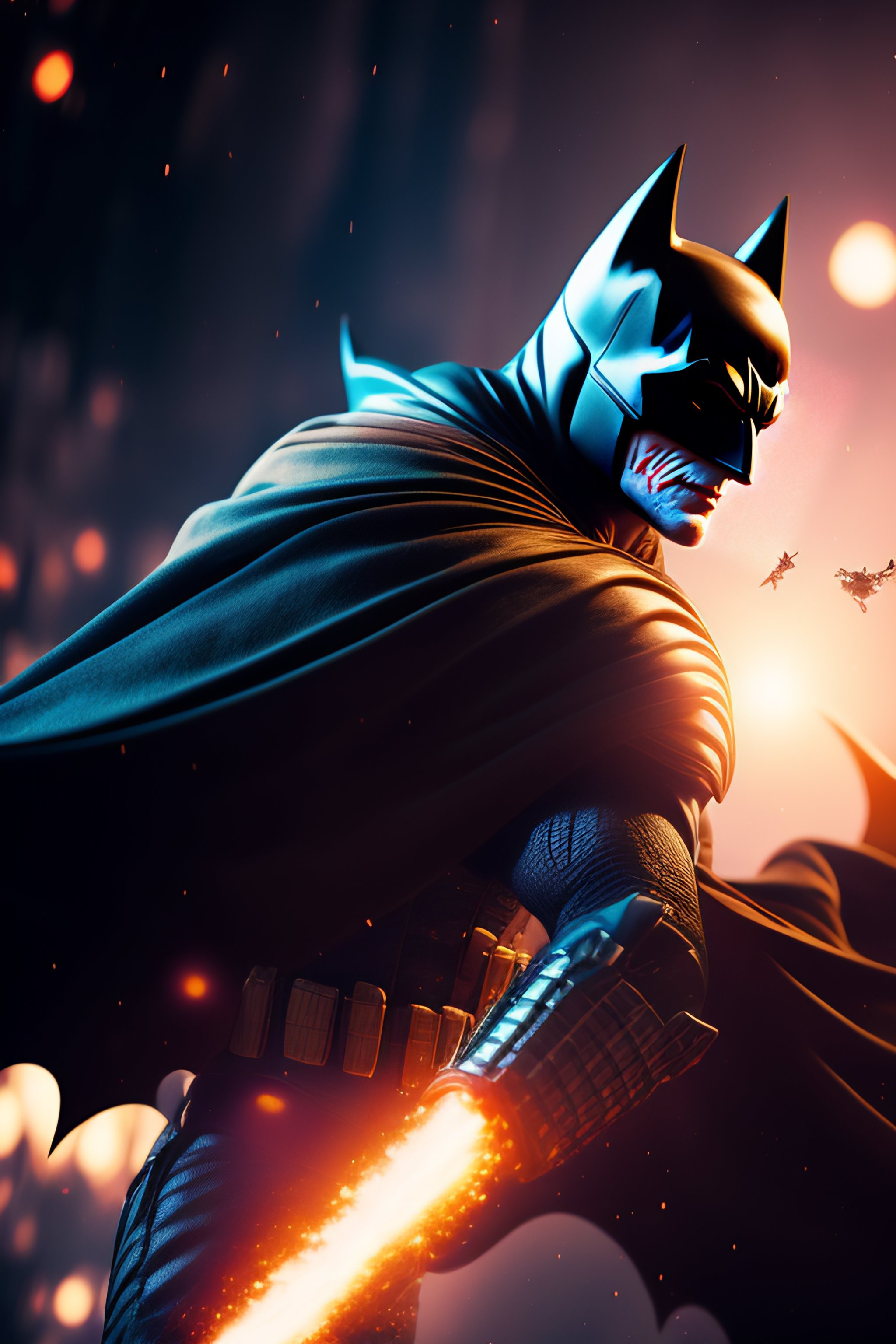 Lexica - Batman throwing joker in space, cinematic composition ...