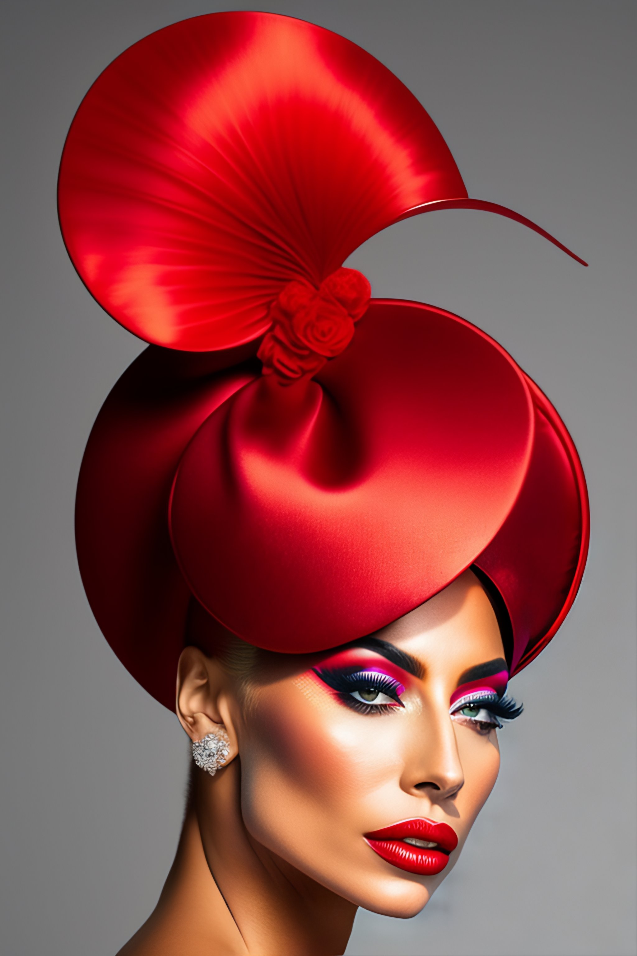 Lexica Lady Gaga Red Mirror Head Piece