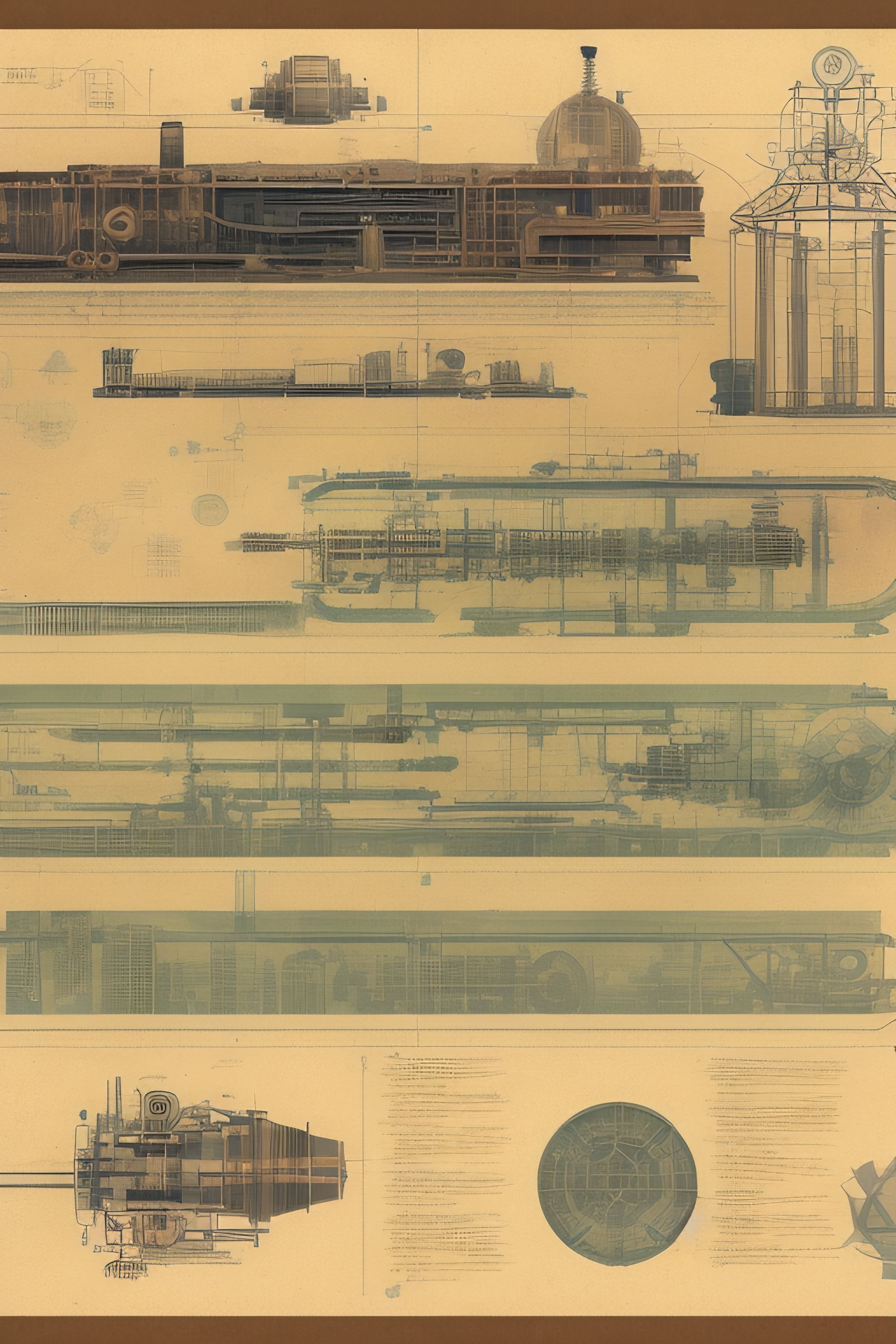 Lexica - A full-page concept designs of an atompunk time travel ...