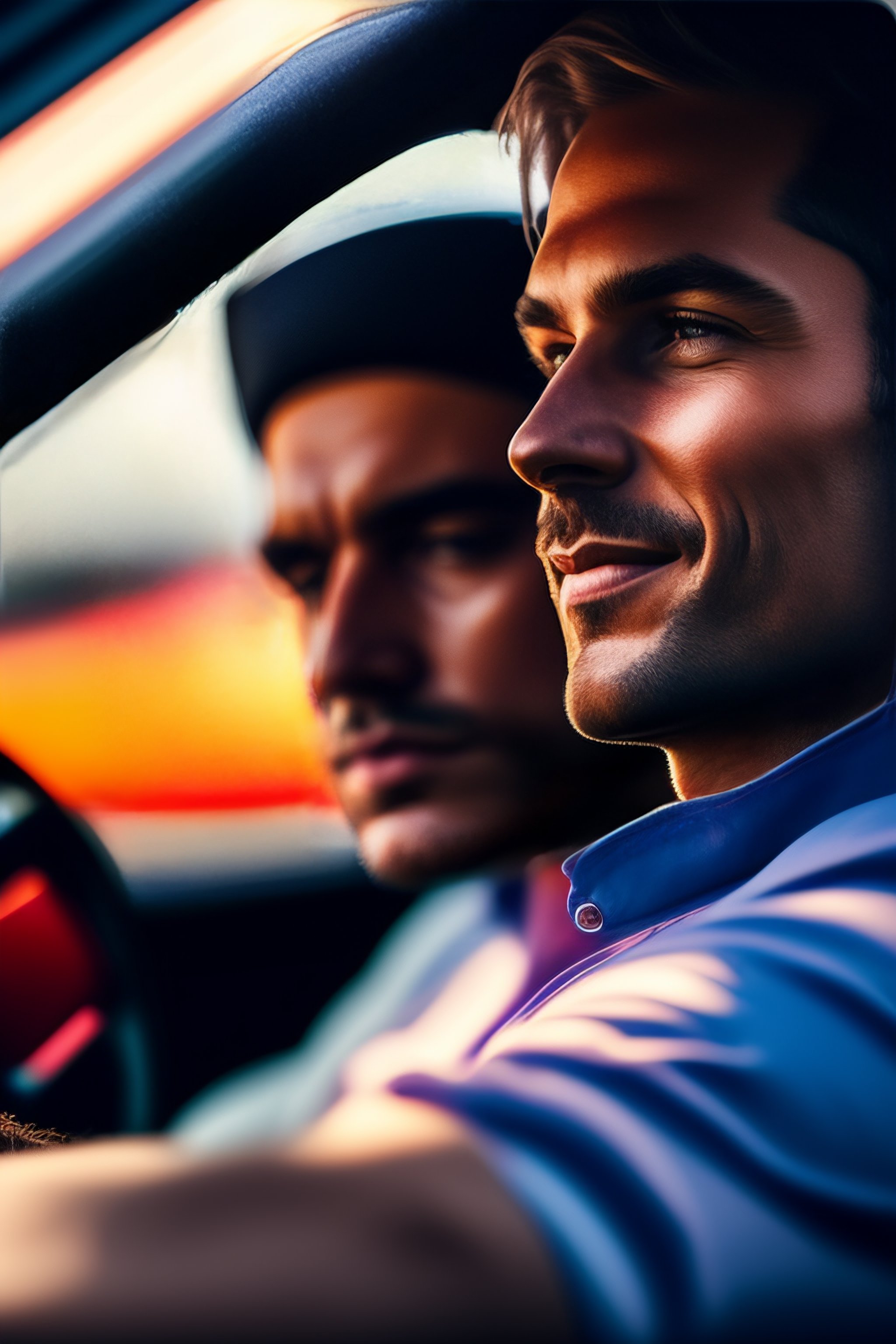 Lexica - (((the rabbit driver behind the wheel of a ferrari ...