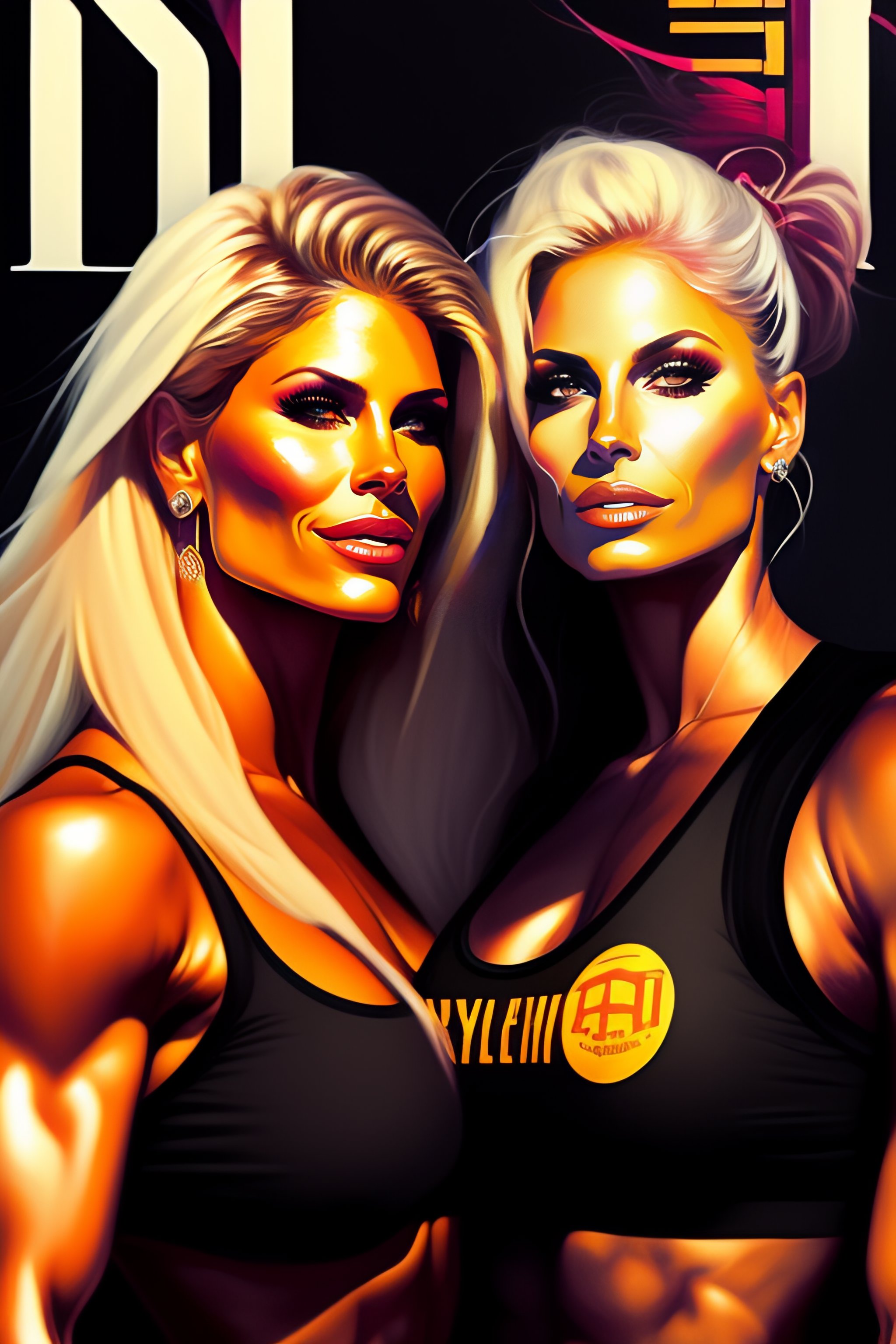 Lexica - Full body highly detailed love portrait of torrie wilson and ...