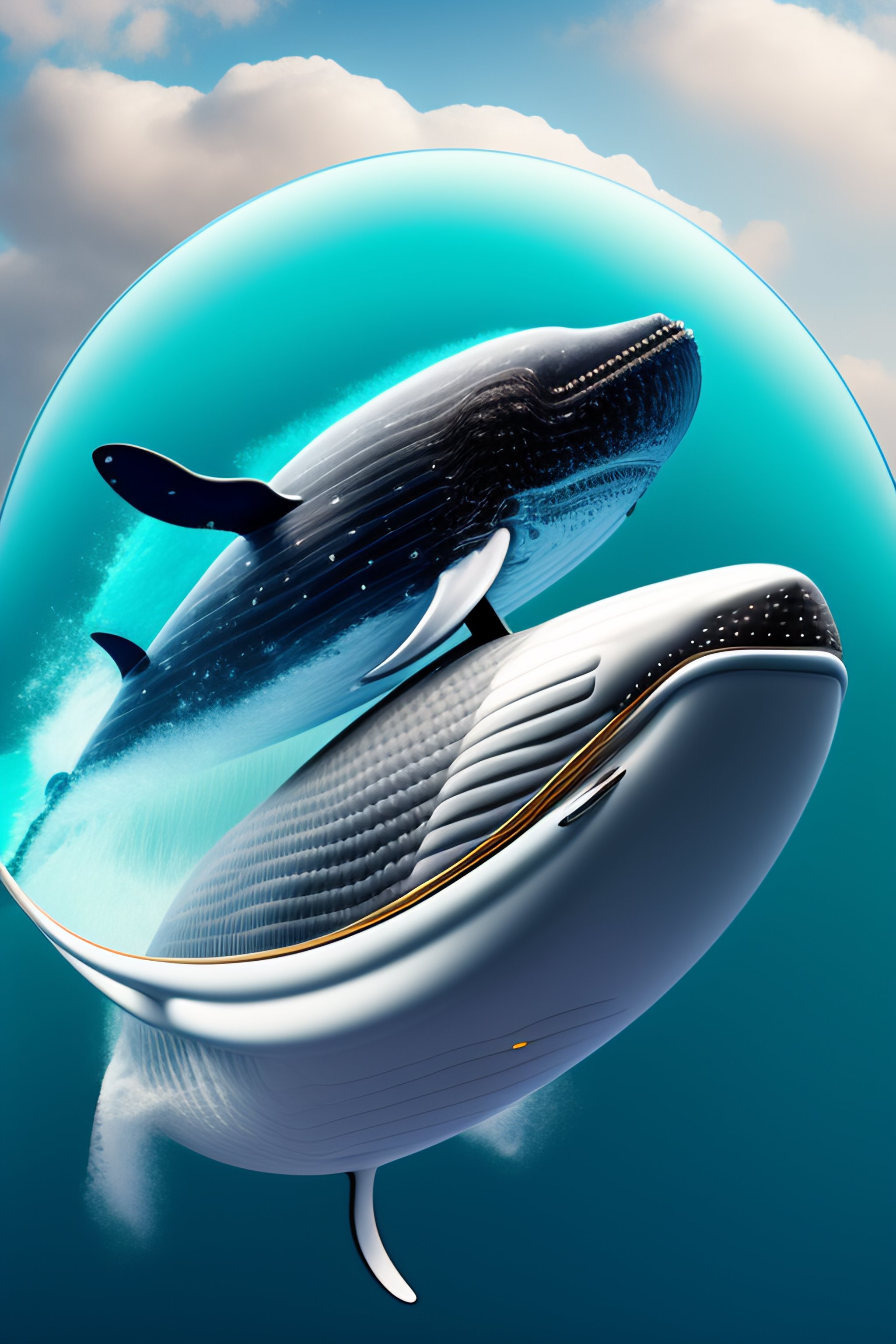 Lexica - Astronaut riding a whale