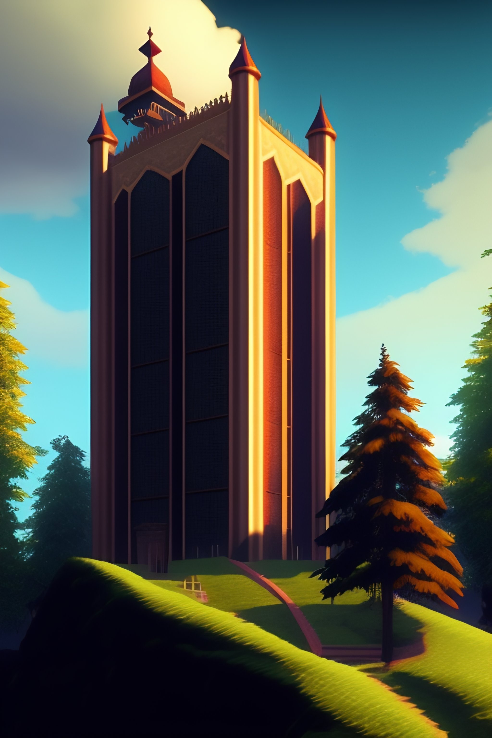 Lexica - Warlock's tower in a warlock's setting