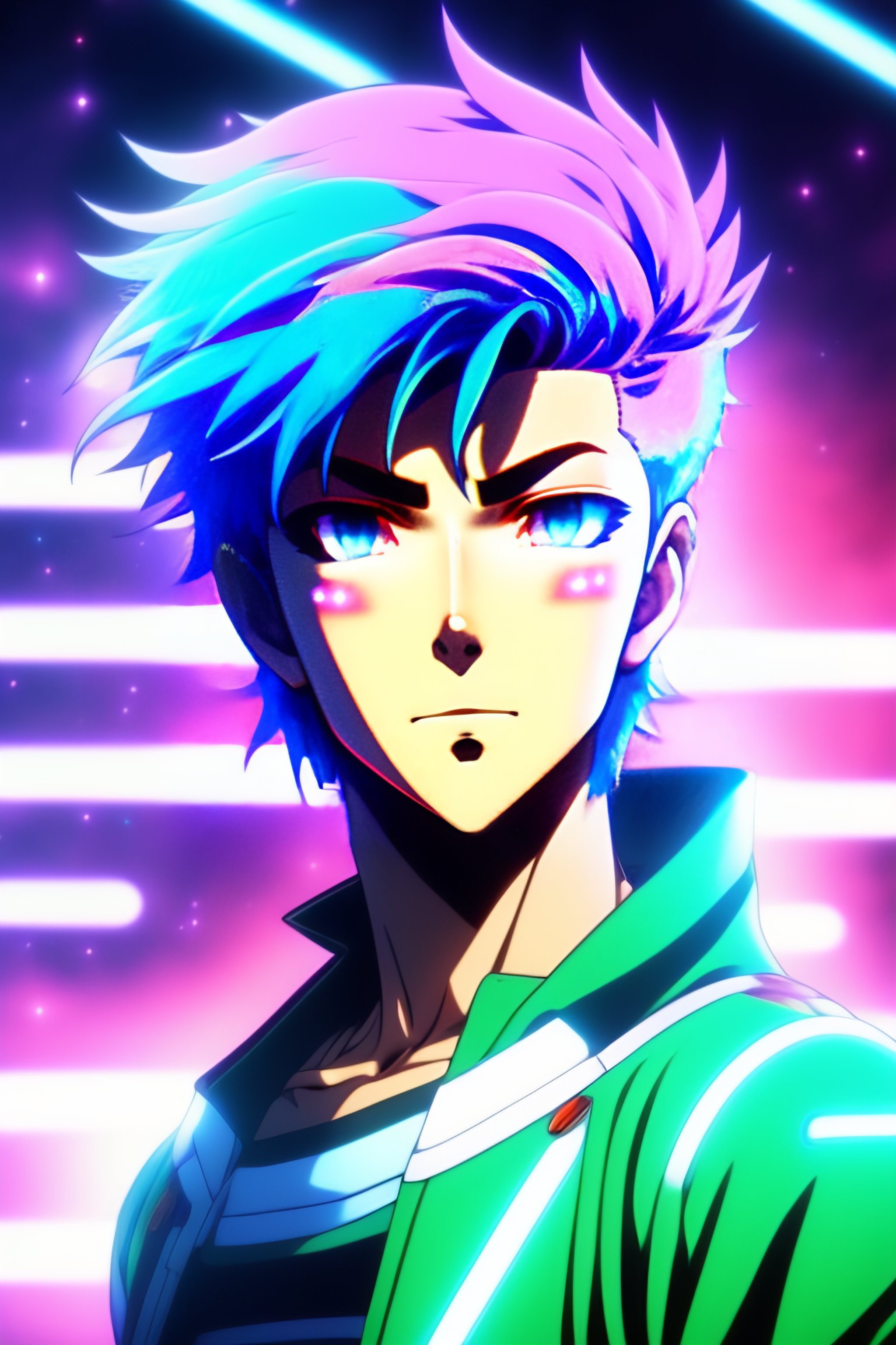 Lexica - Simple design. 1980s anime screenshot, chrome boy, edgy ...