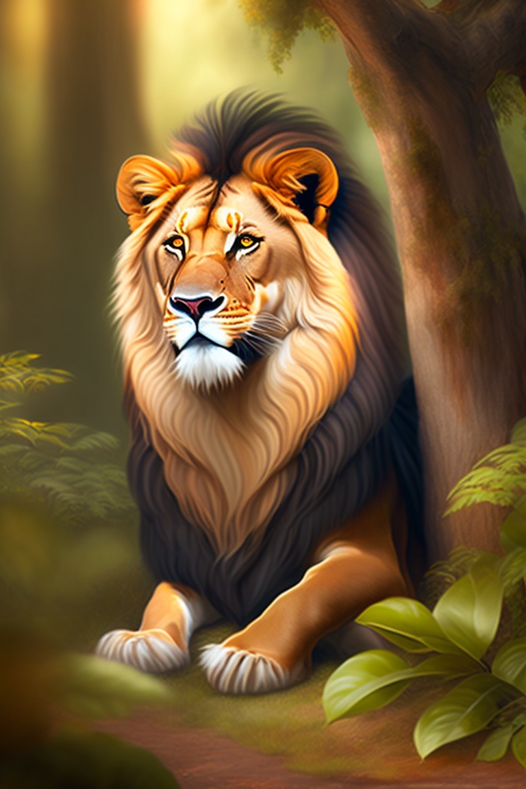 Lexica - Once upon a time, in the heart of a dense jungle, lived a ...