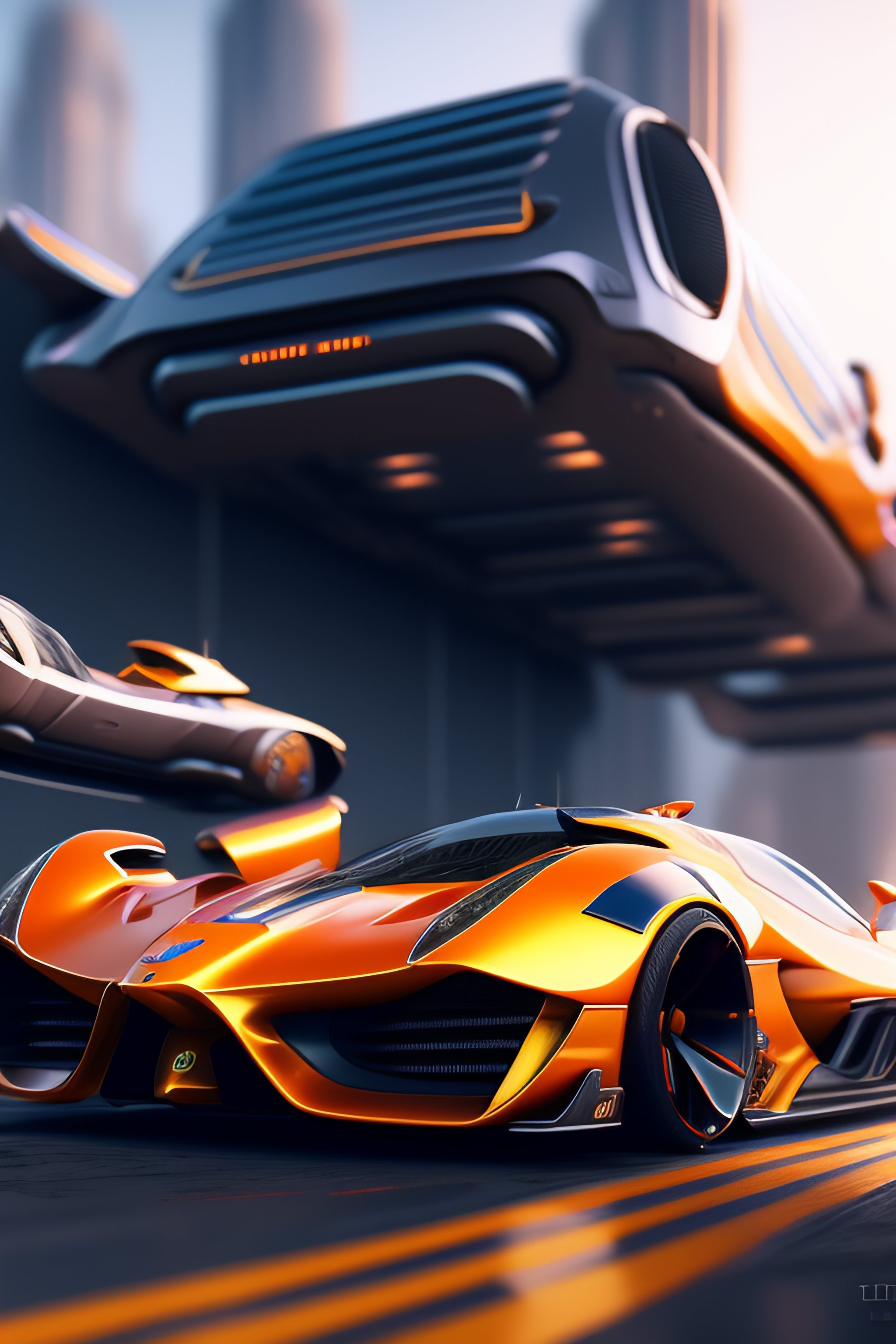 Lexica - Highly detailed futuristic cars racing in space, overwatch art ...