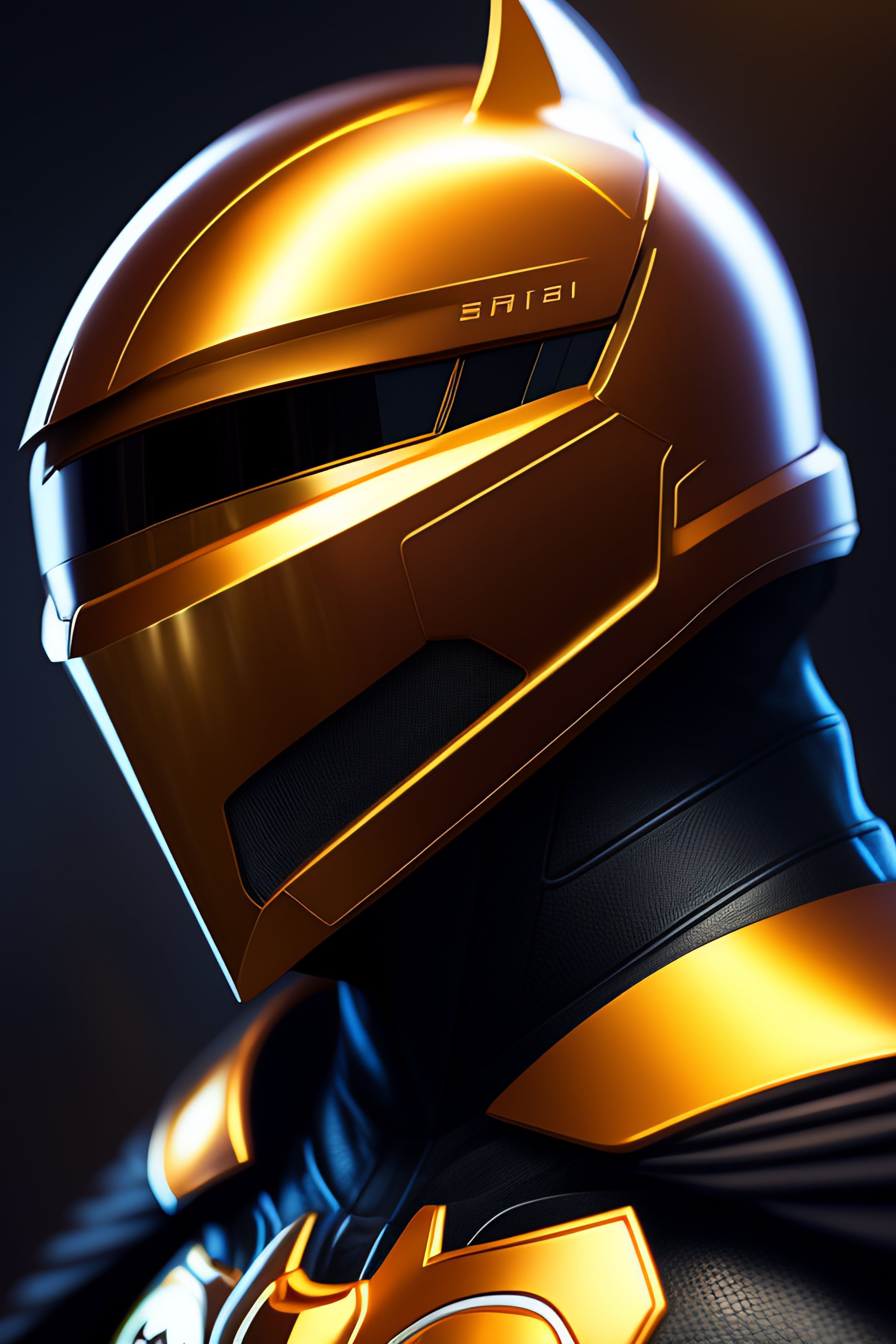 Lexica - Portrait of batman with a daft punk helmet visor, intricate ...