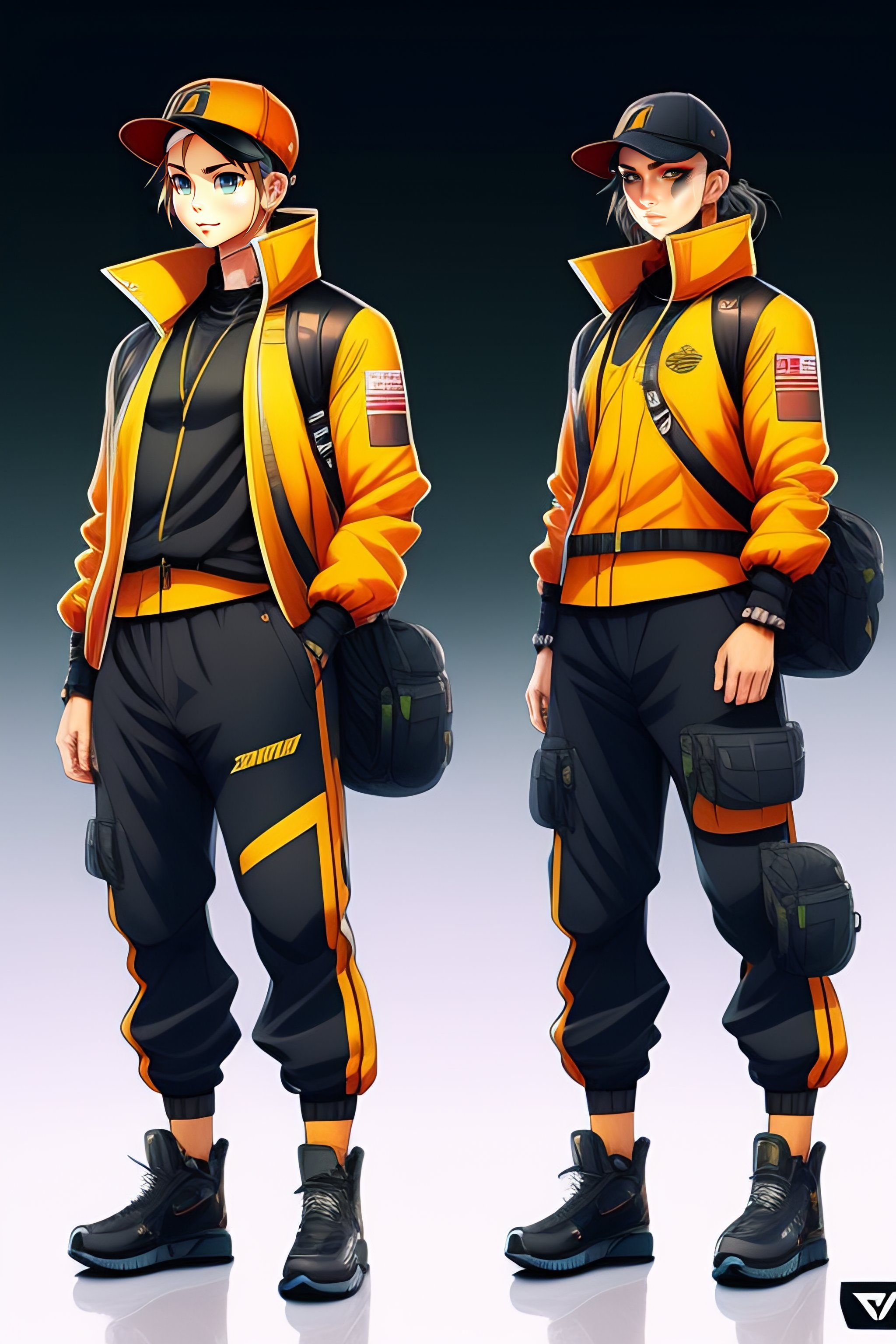 Lexica - Male Pokemon trainer in techwear clothes by J Scott Campbell