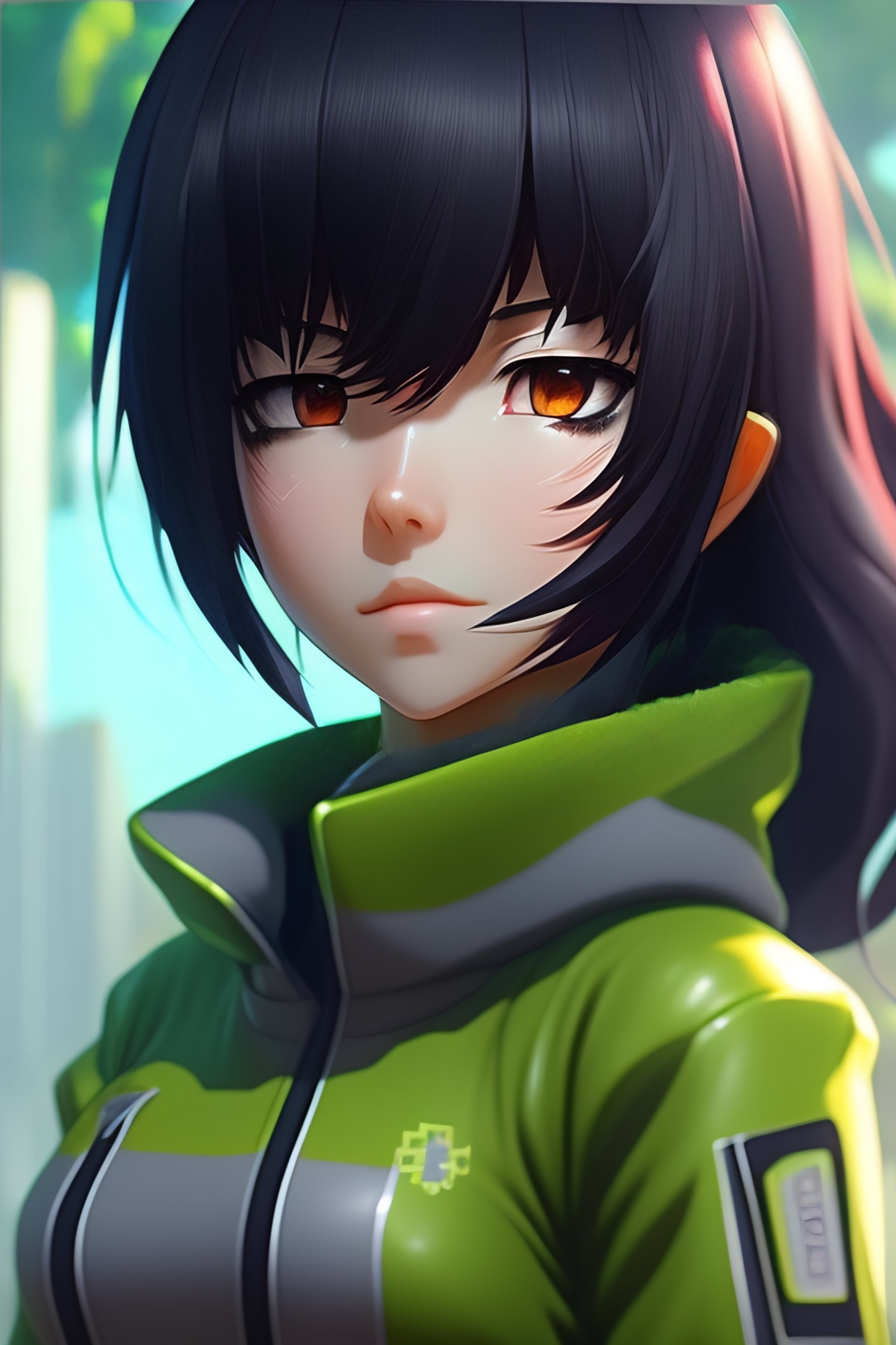 Lexica - Realistic anime Minecraft creeper, full body pose, intricate ...