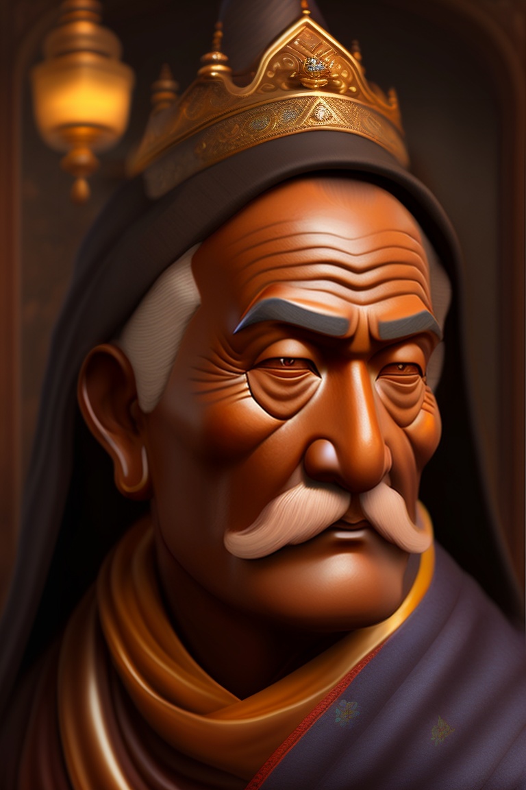 Lexica - Old monk face ,front