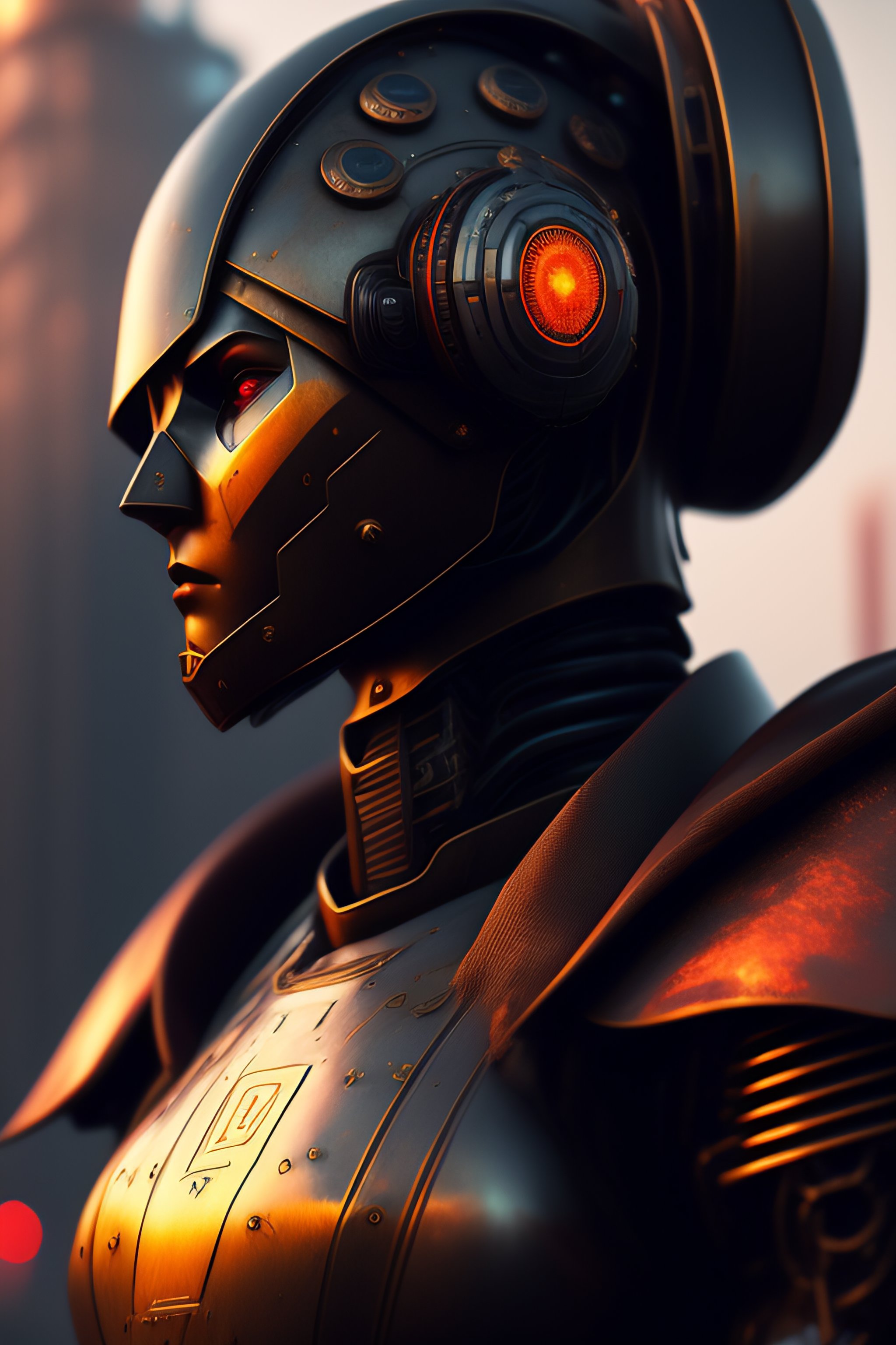 Lexica - Portrait of a rusian evil cyberpunk robot made of rusty clocks ...