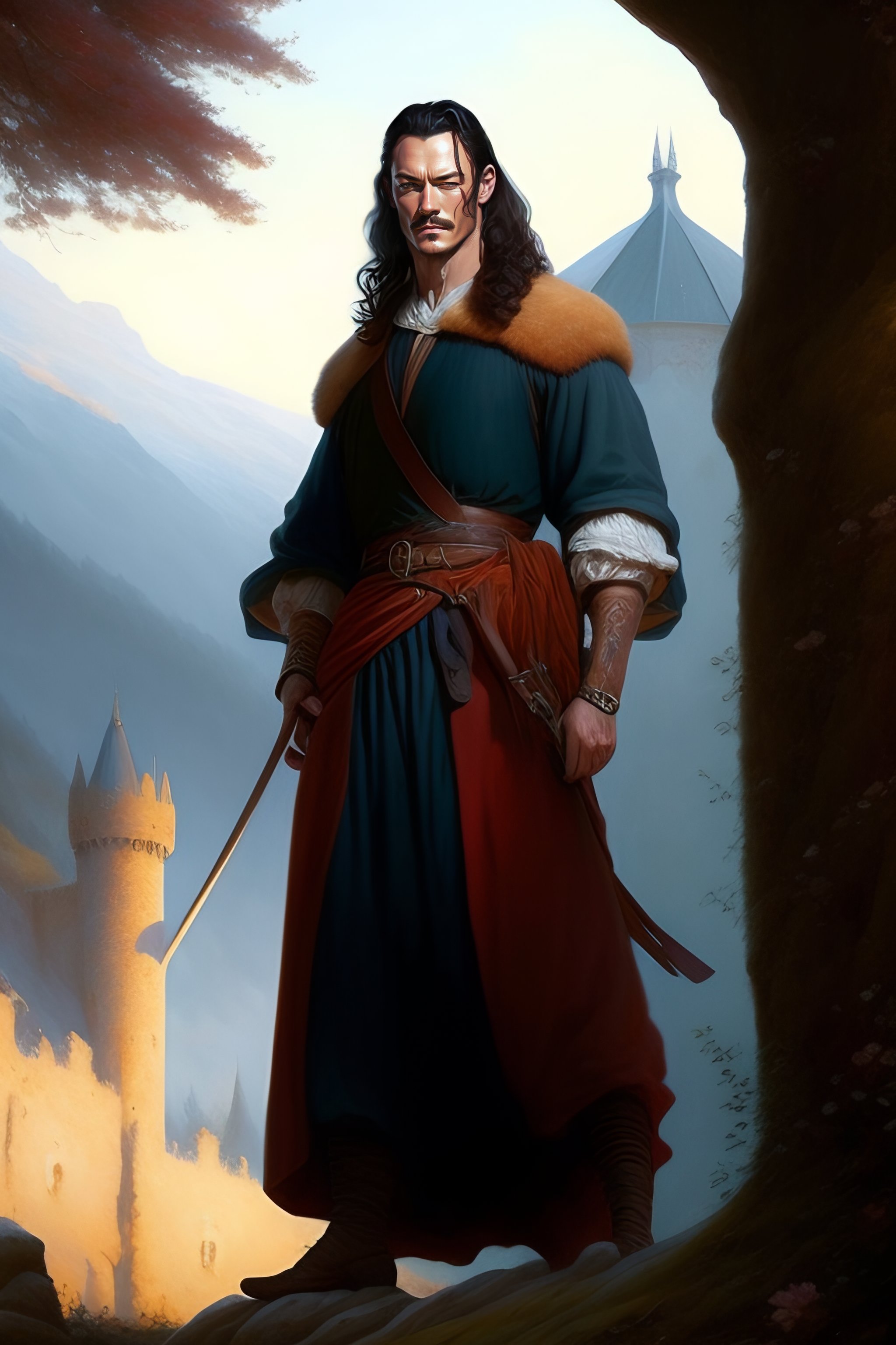 Lexica - Luke evans in medieval style! Pretty face!! concept art, Art ...