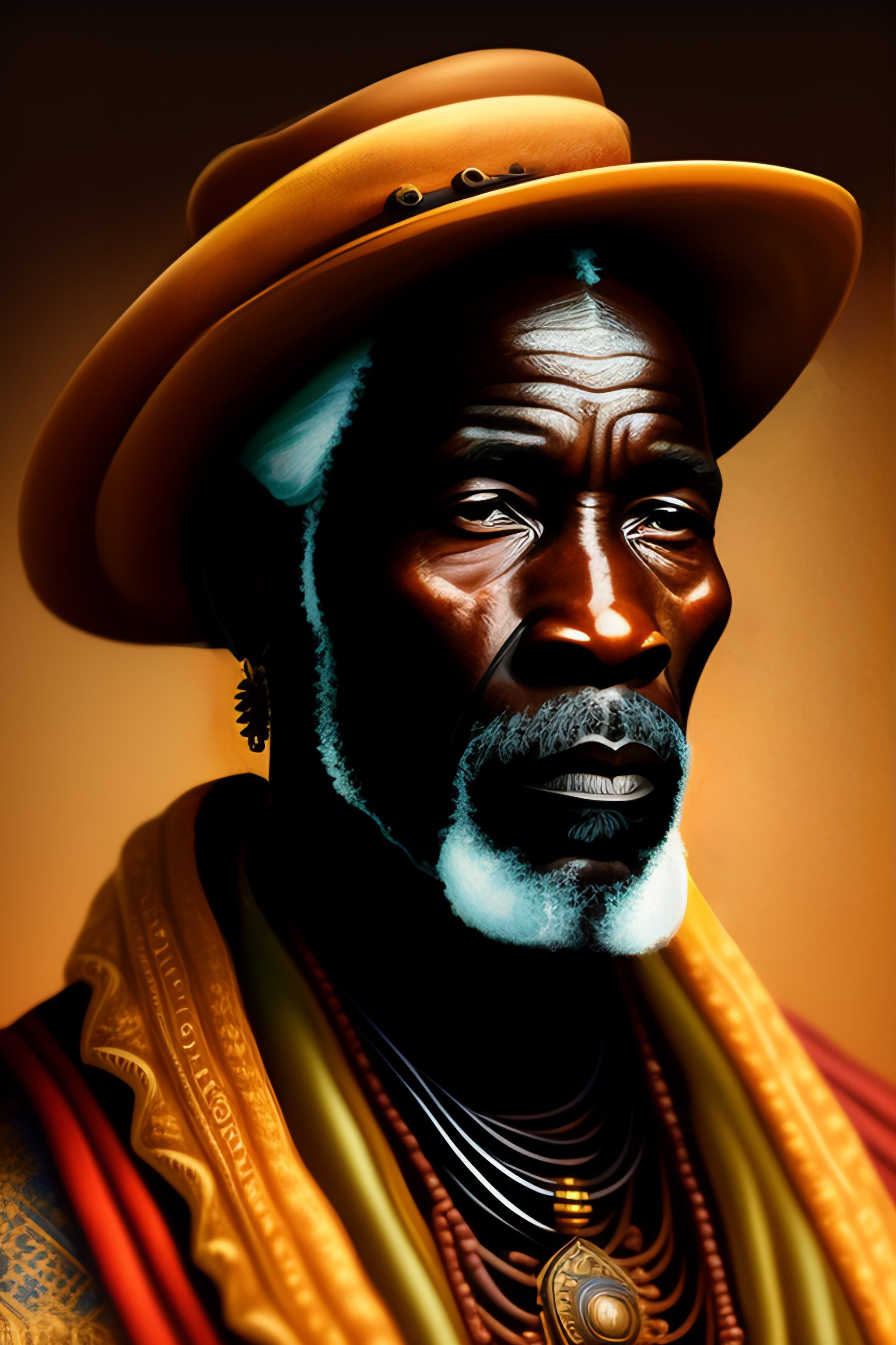 Lexica - An old West African man in Savannah, highly detailed, digital ...
