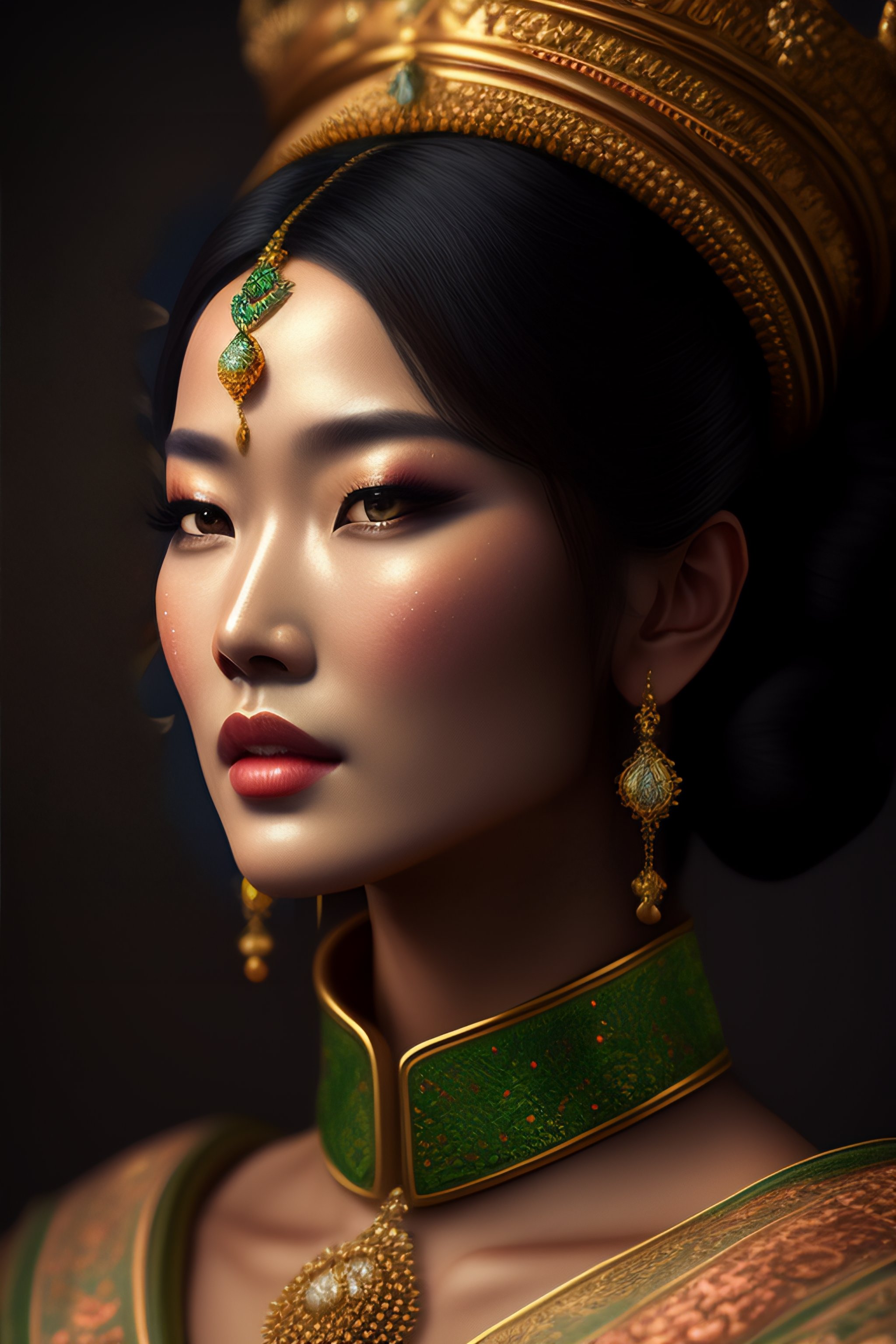Lexica - A beautiful empress portrait, with a brilliant, symmetrical ...