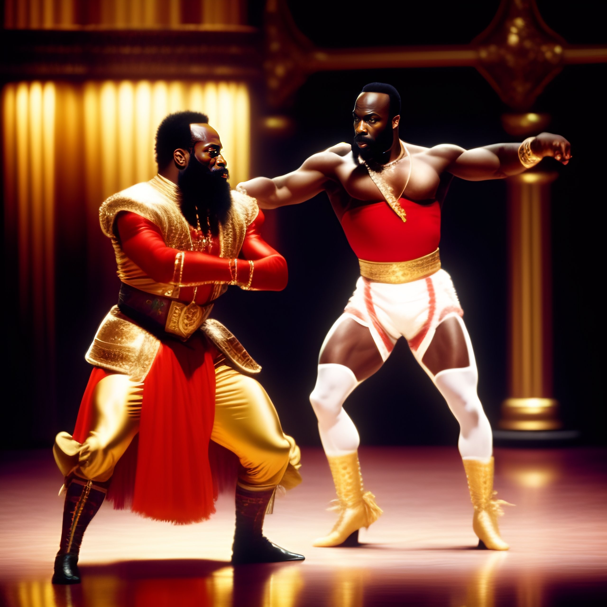 Lexica - Laurence Tureaud Mr. T dancing as a ballerina in the nut cracker