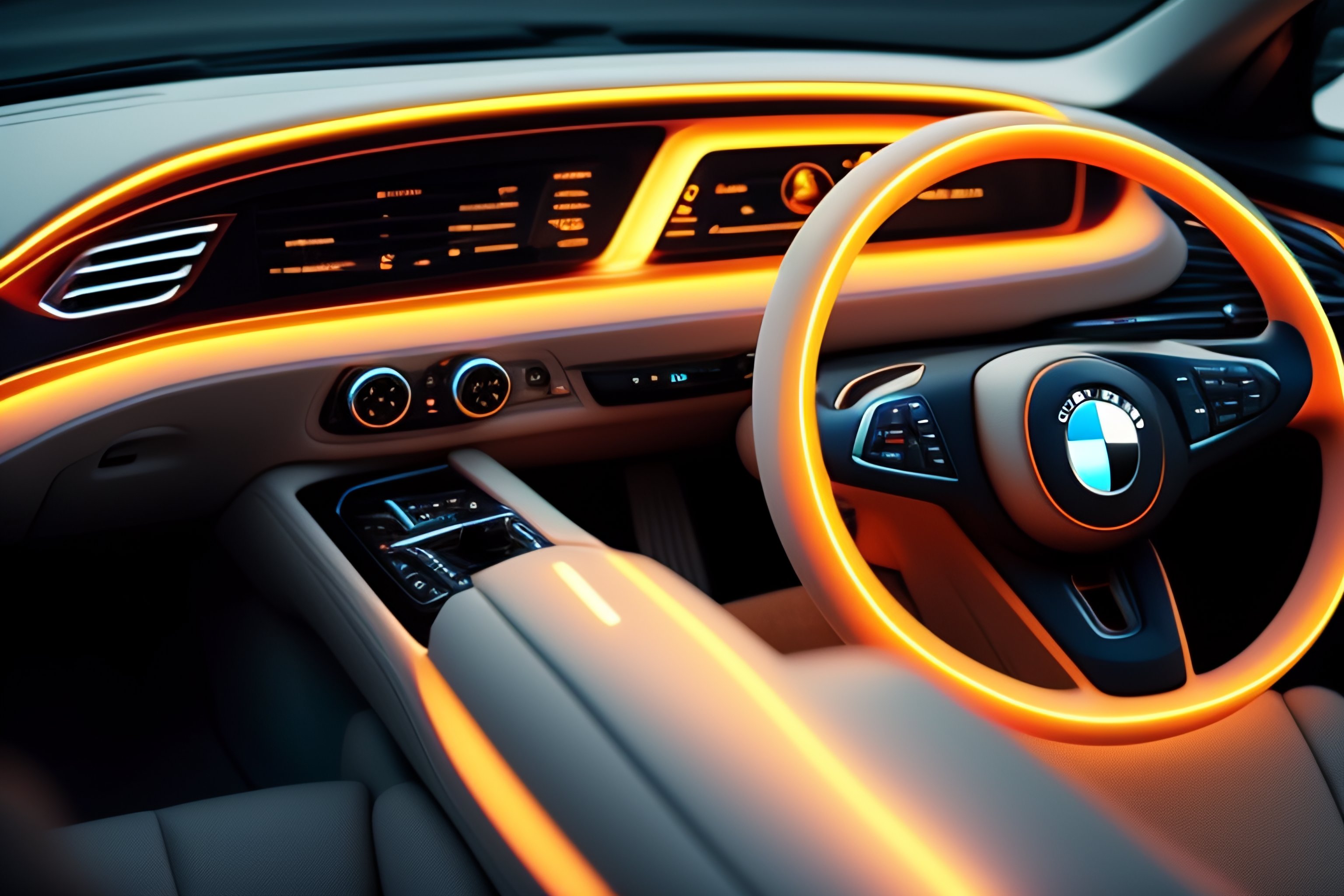 Lexica - BMW glowing LED steering wheel