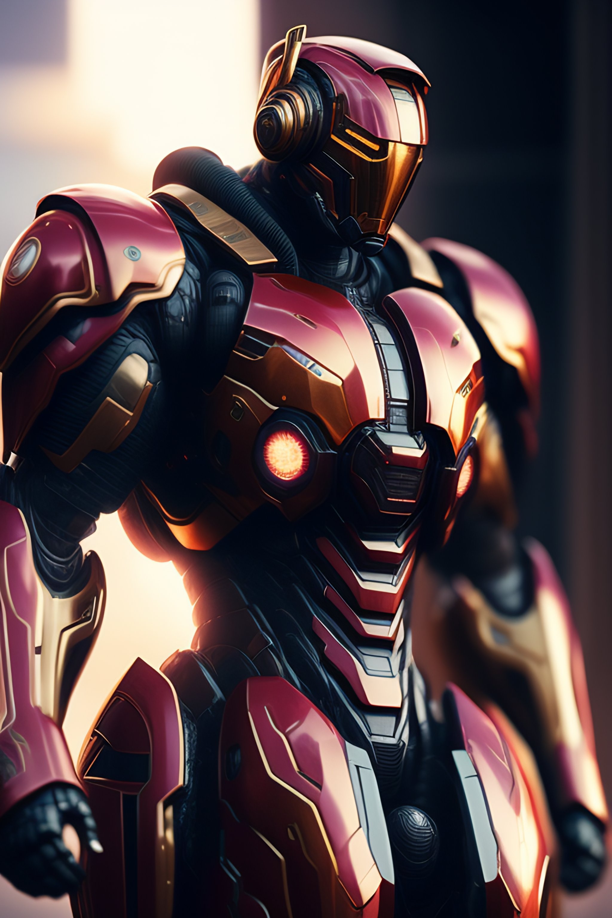 Lexica - A Ryan Reynolds, realistic scifi power armor robot, detailed ...