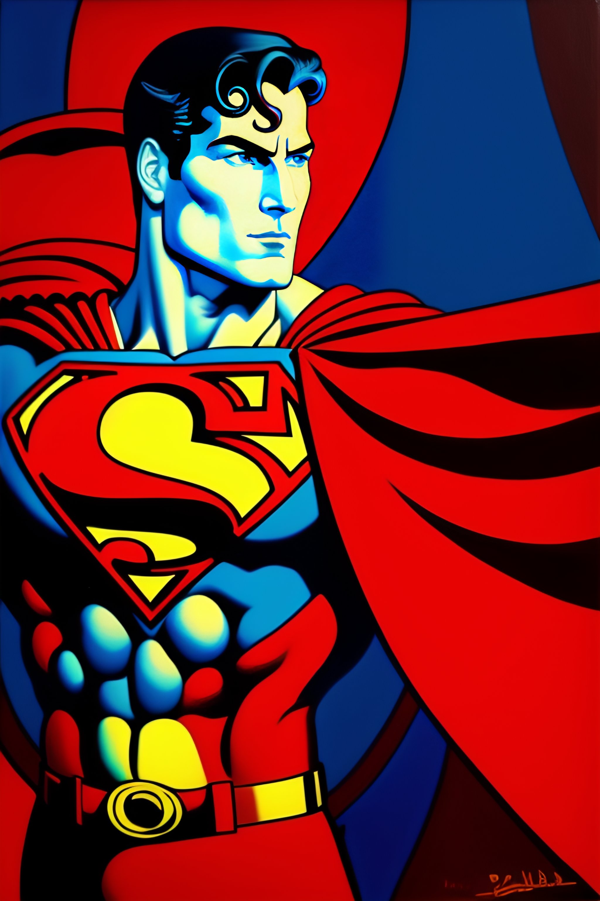 Lexica - Superman art by Pablo picasso