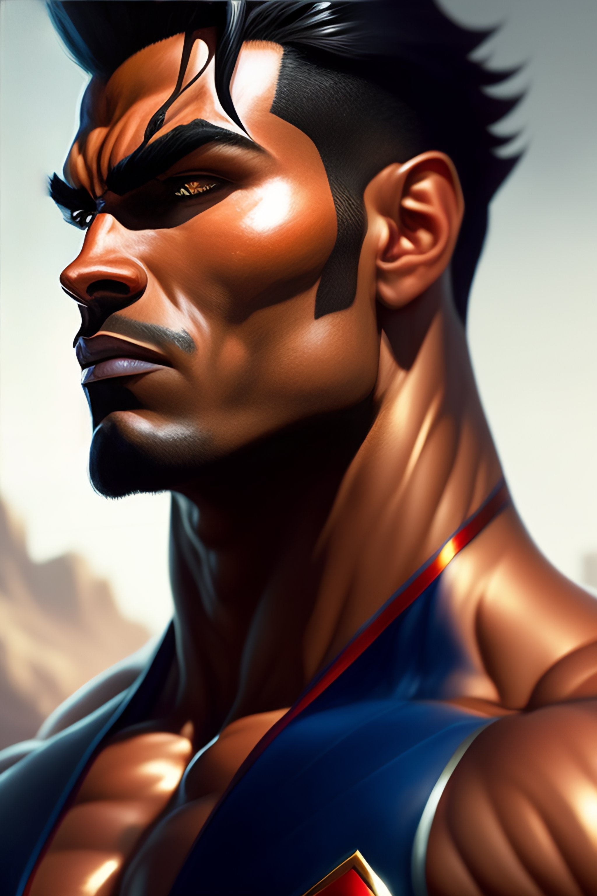 Lexica - Muscular Superman angry ,sharp details, sharp focus, elegant ...