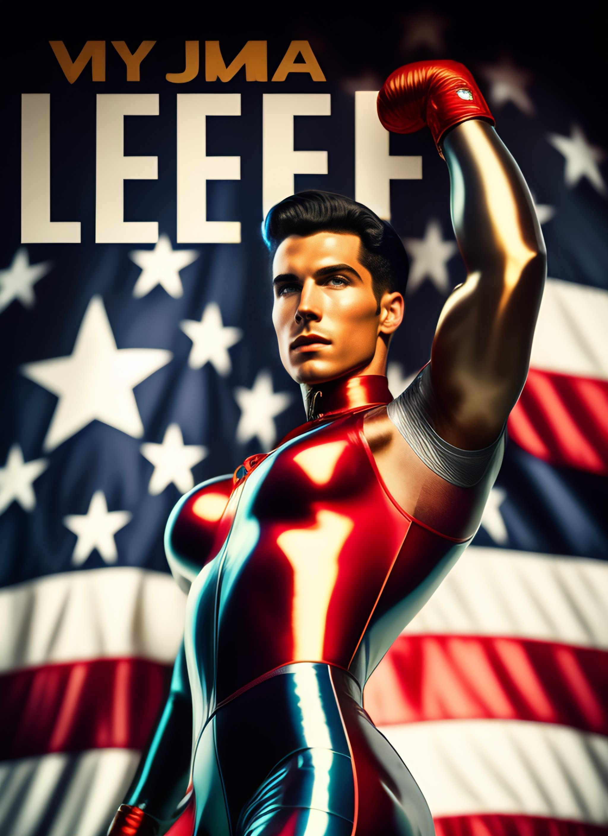 Lexica - A male young man the riveter "We can do it !" poster by John ...