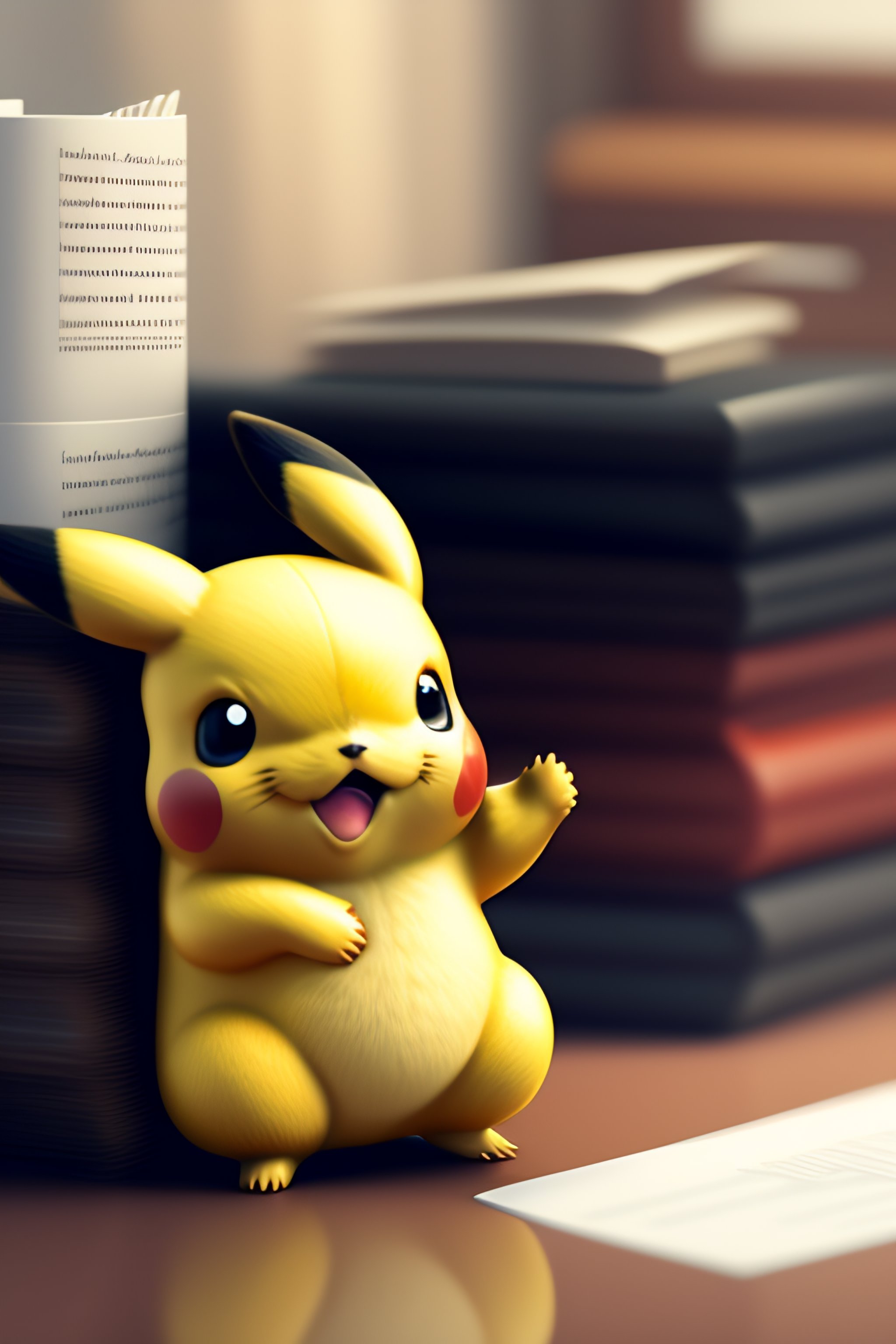 Lexica - Pikachu commiting tax fraud, paperwork, exhausted, cute ...