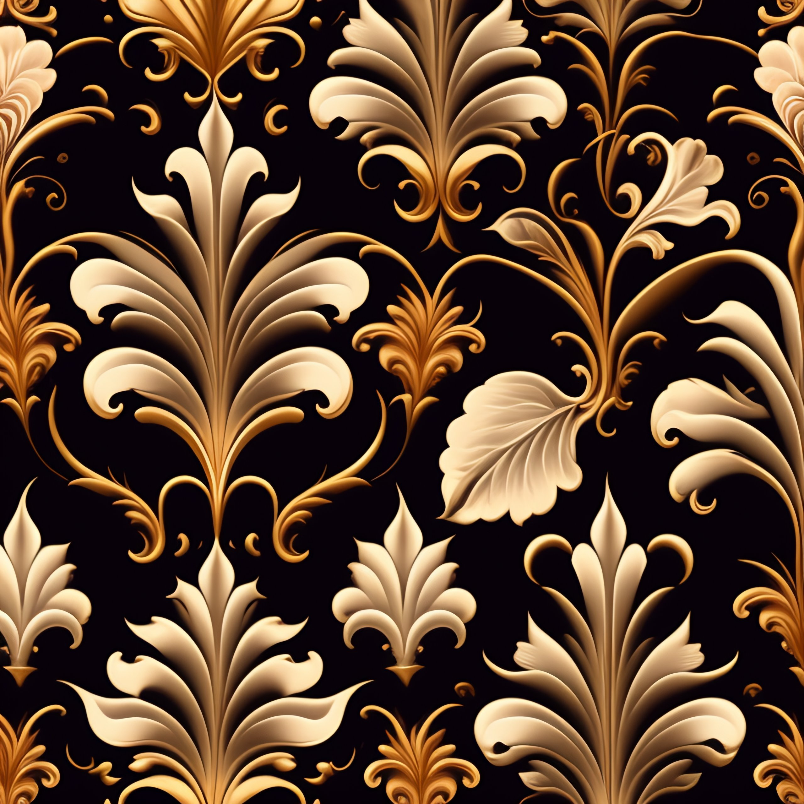 Lexica - Acanthus pattern, seamless, ultra realistic