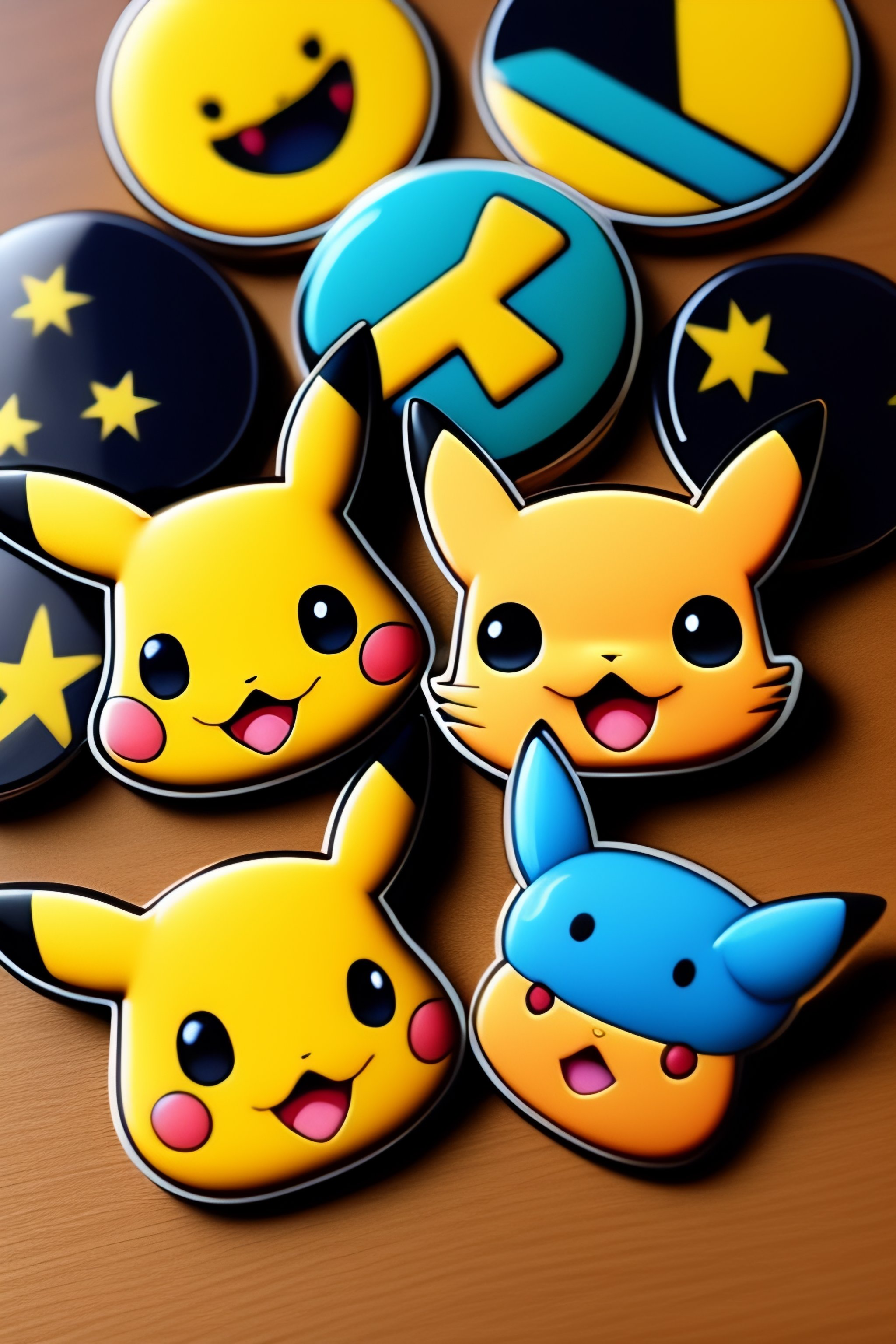 Lexica - Cute 2D pikachu anime Style Stickers