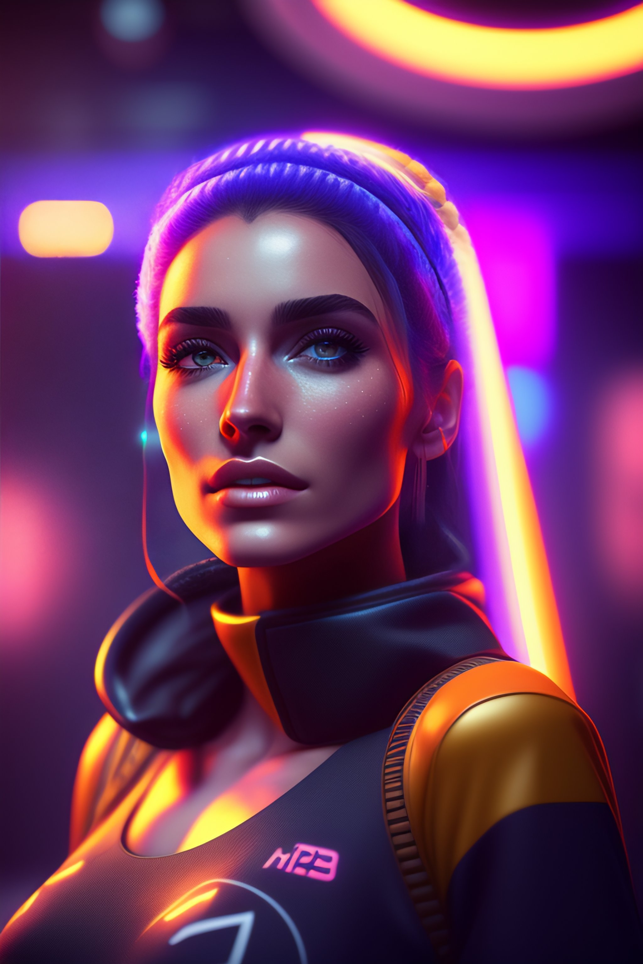 Lexica - Rave trance club girl, unreal engine, cozy indoor lighting ...