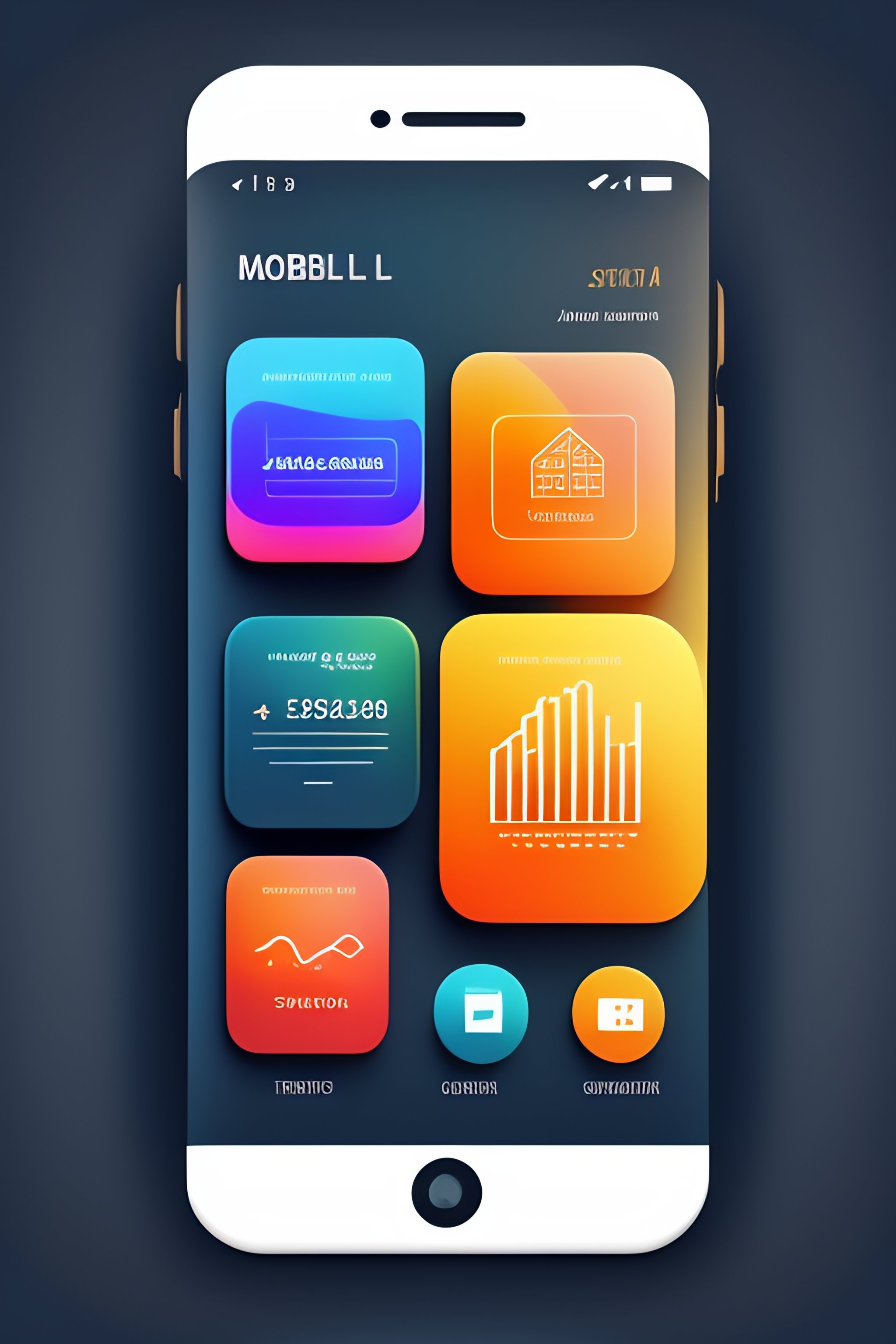 Lexica - Mobile app ui elements. vector graphics. detailed
